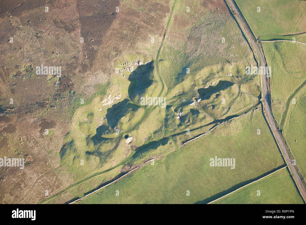 Post-medieval limestone quarry, near Croglin, Cumbria, 2013. Creator ...