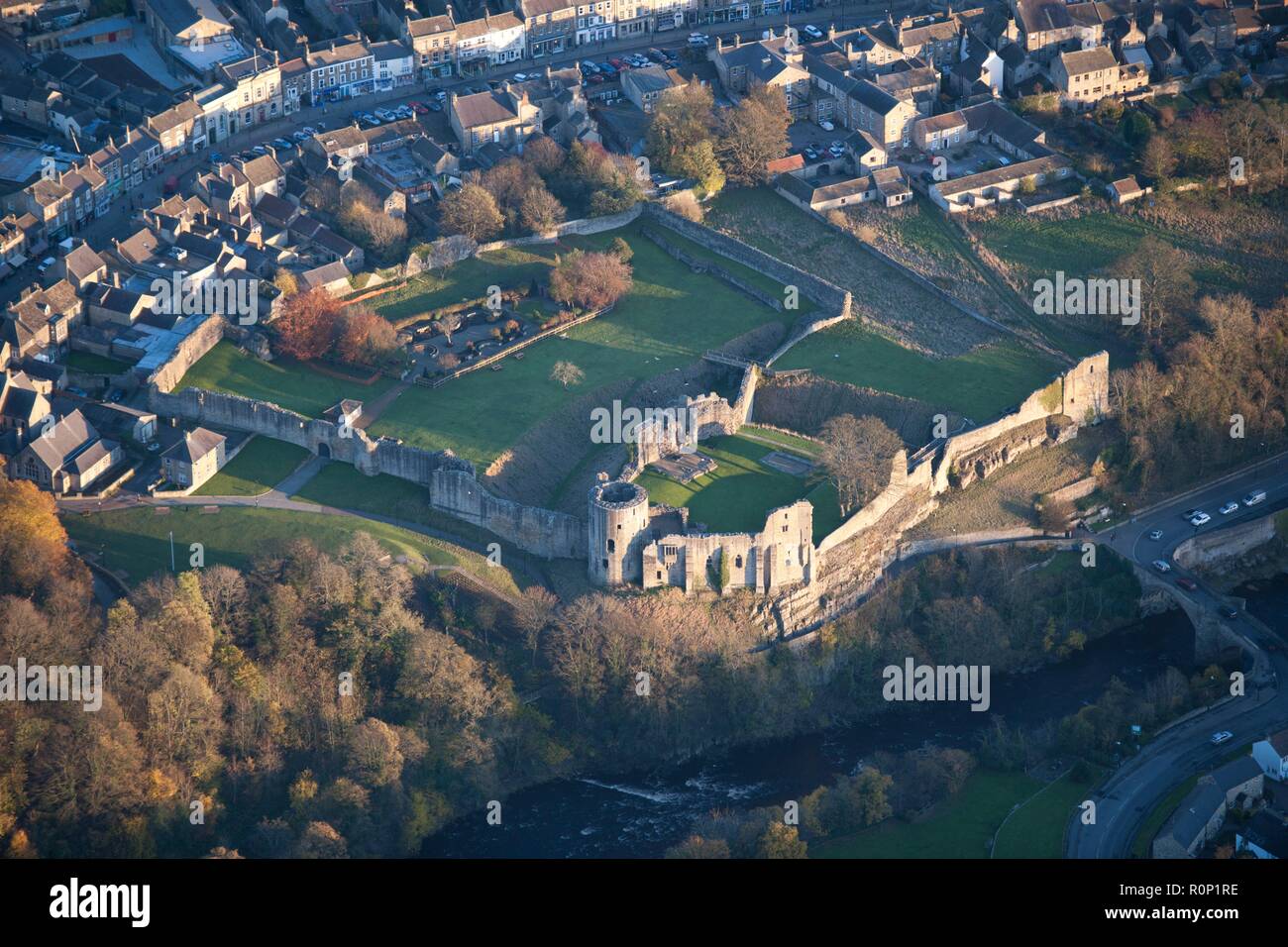 Ringwork and later shell keep castle, Barnard Castle, County Durham ...