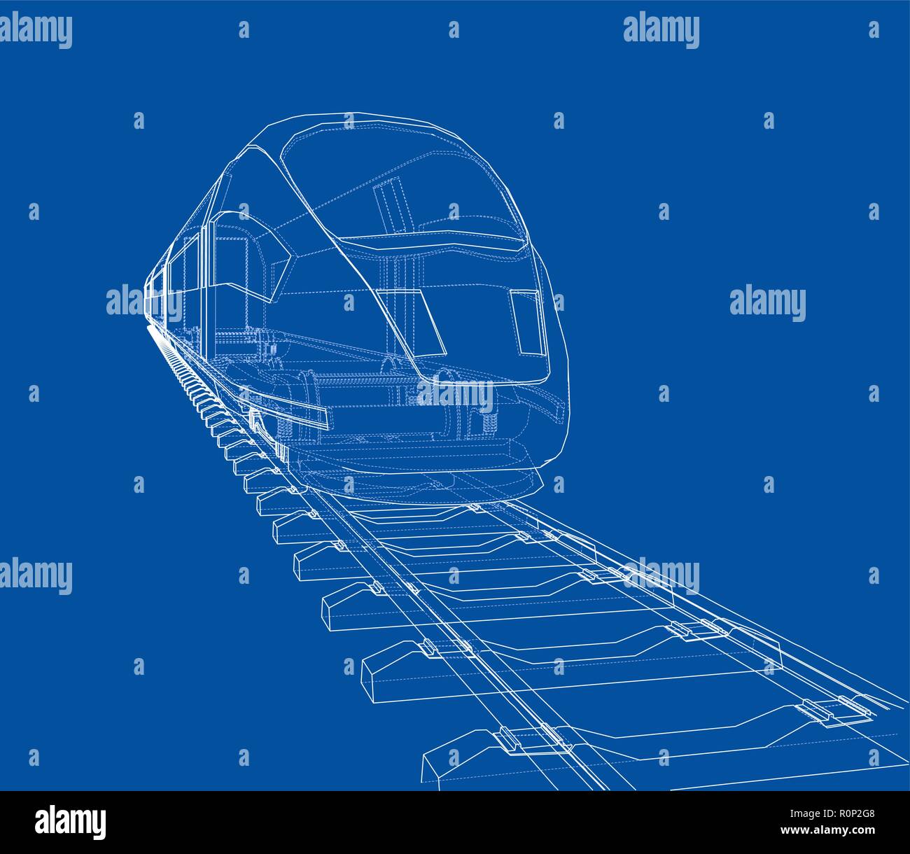 Modern speed train concept. Vector Stock Vector Image & Art - Alamy