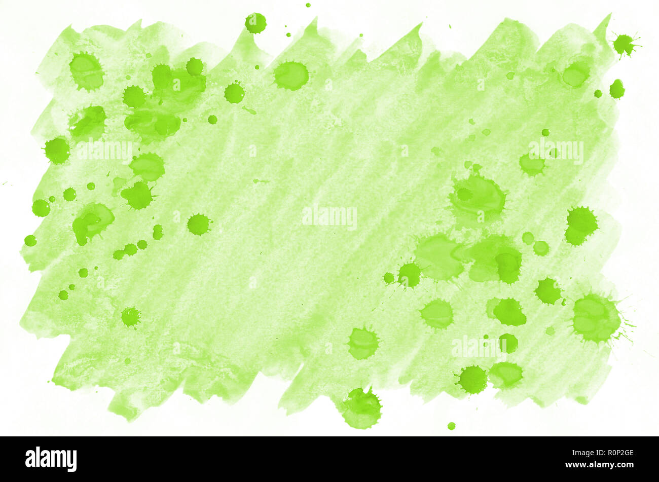 Light green watercolor background on white paper. For the text ...