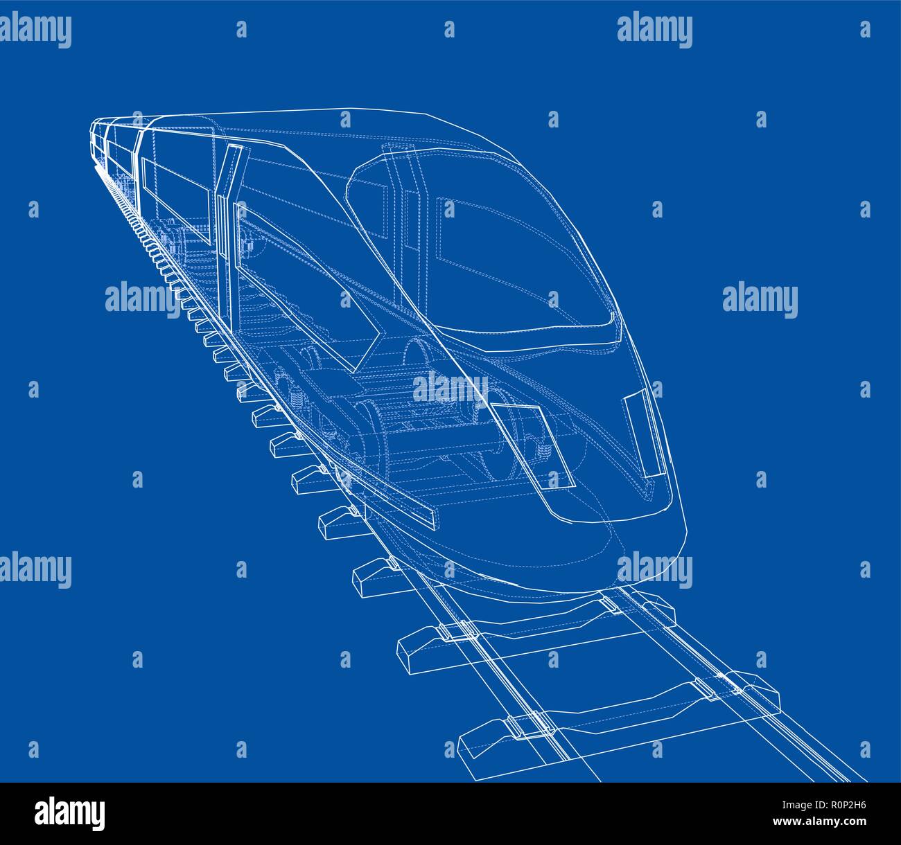 Modern speed train concept. Vector Stock Vector Image & Art - Alamy