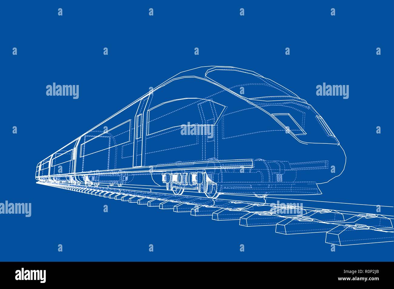 Modern speed train concept. Vector Stock Vector Image & Art - Alamy