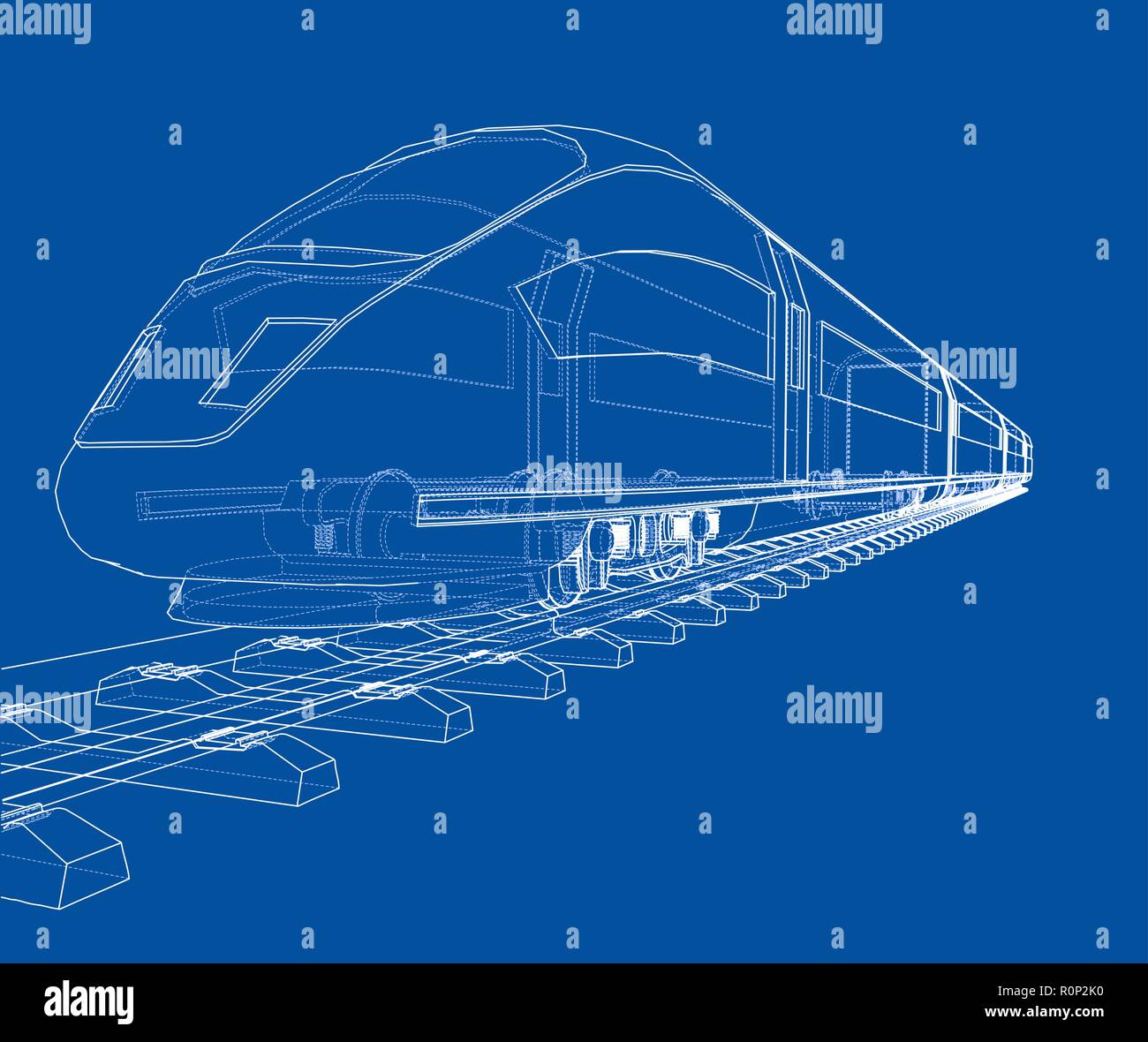 Modern speed train concept. Vector Stock Vector Image & Art - Alamy
