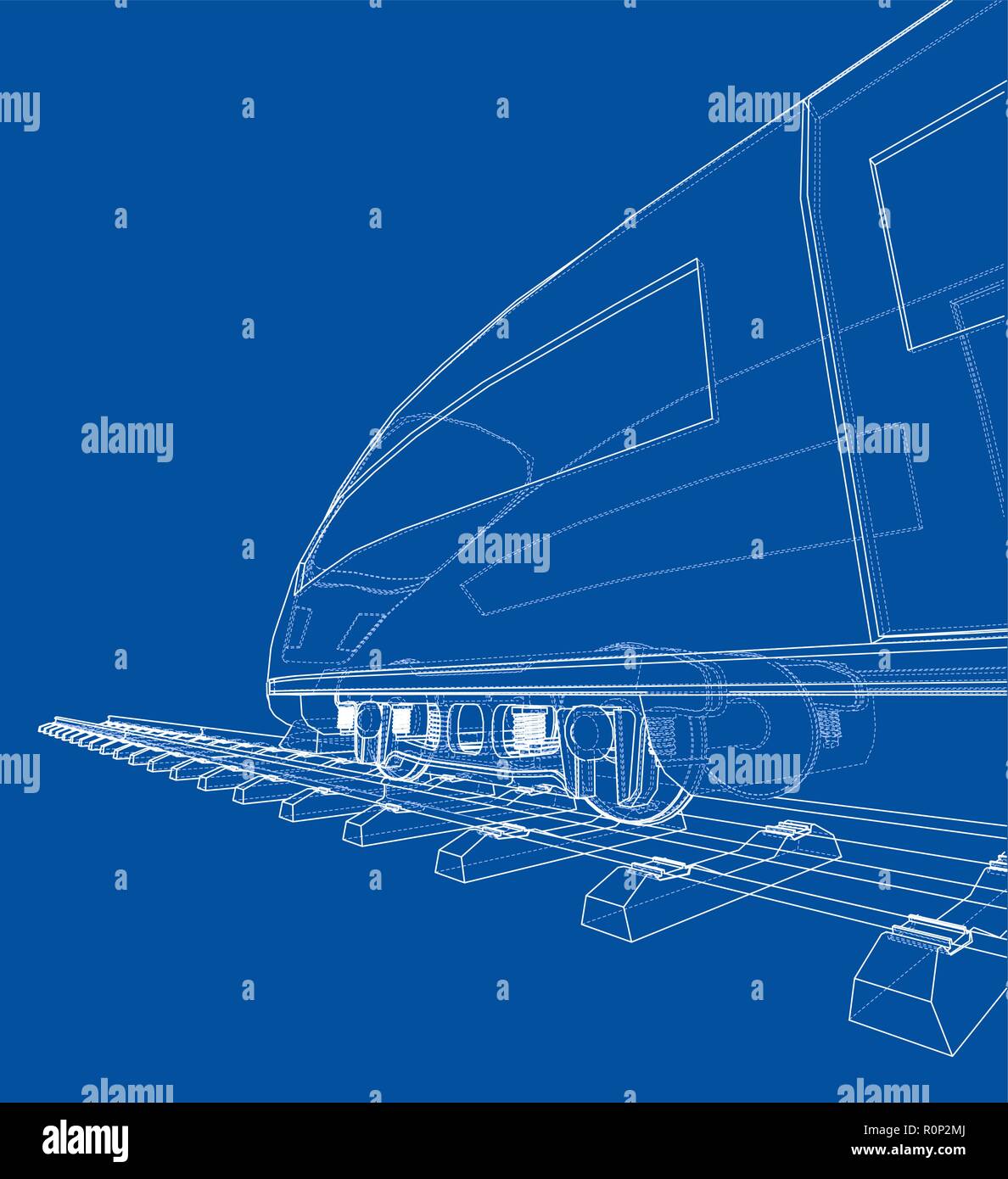 Modern speed train concept. Vector Stock Vector Image & Art - Alamy