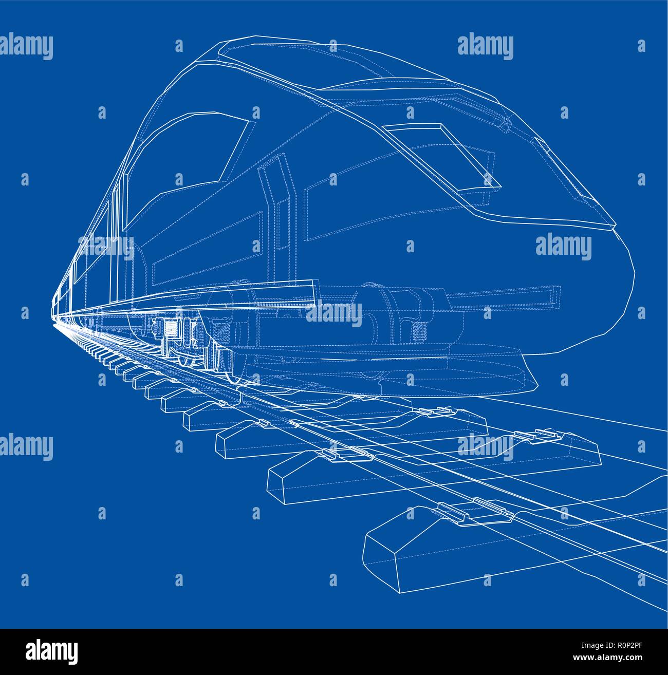 Modern speed train concept. Vector Stock Vector Image & Art - Alamy