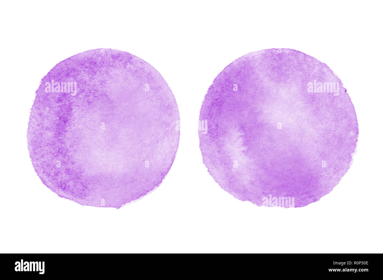 Background image of abstract watercolor spots forming a round shape of ...