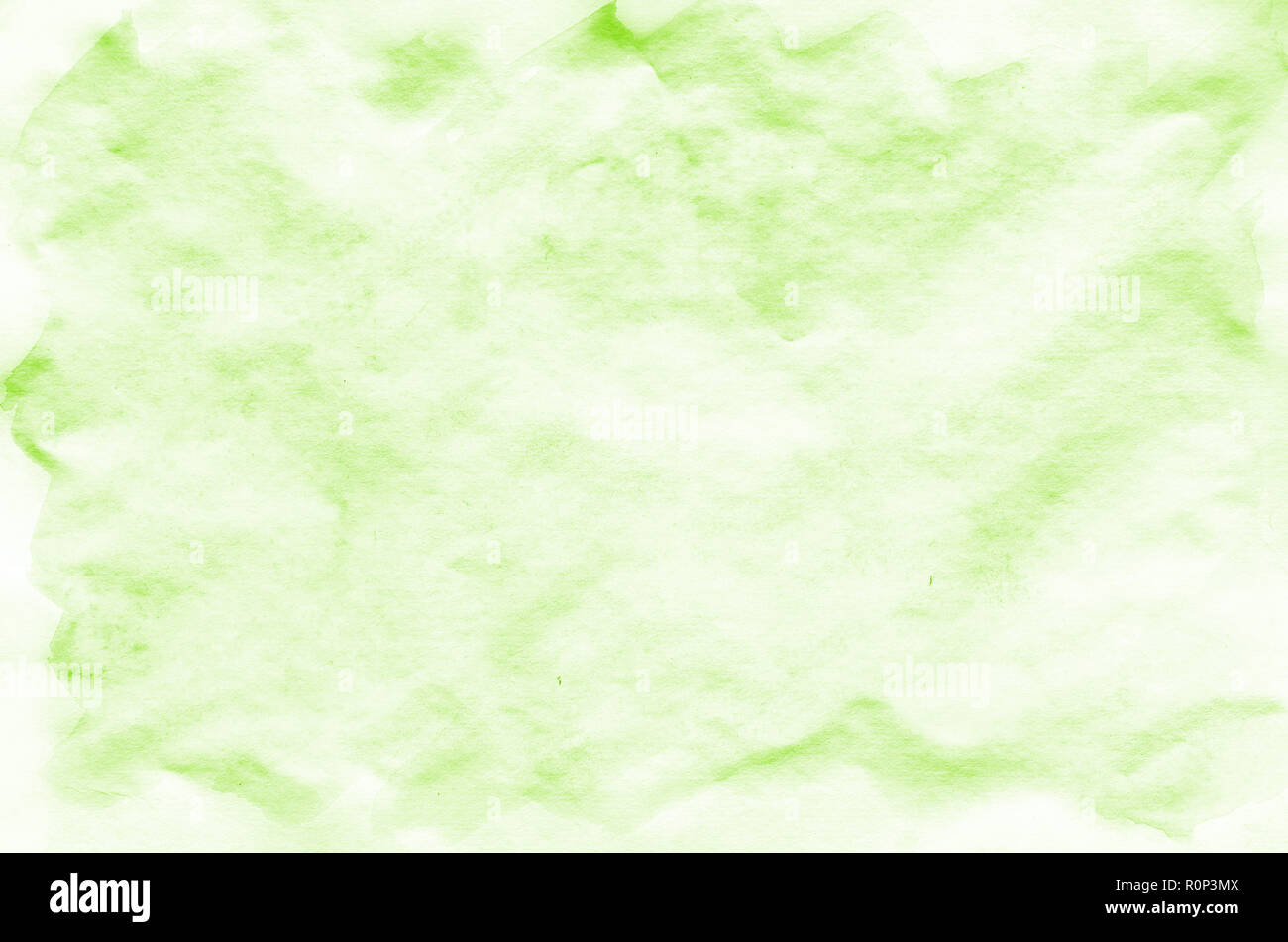 Light green watercolor background on white paper. For the text ...