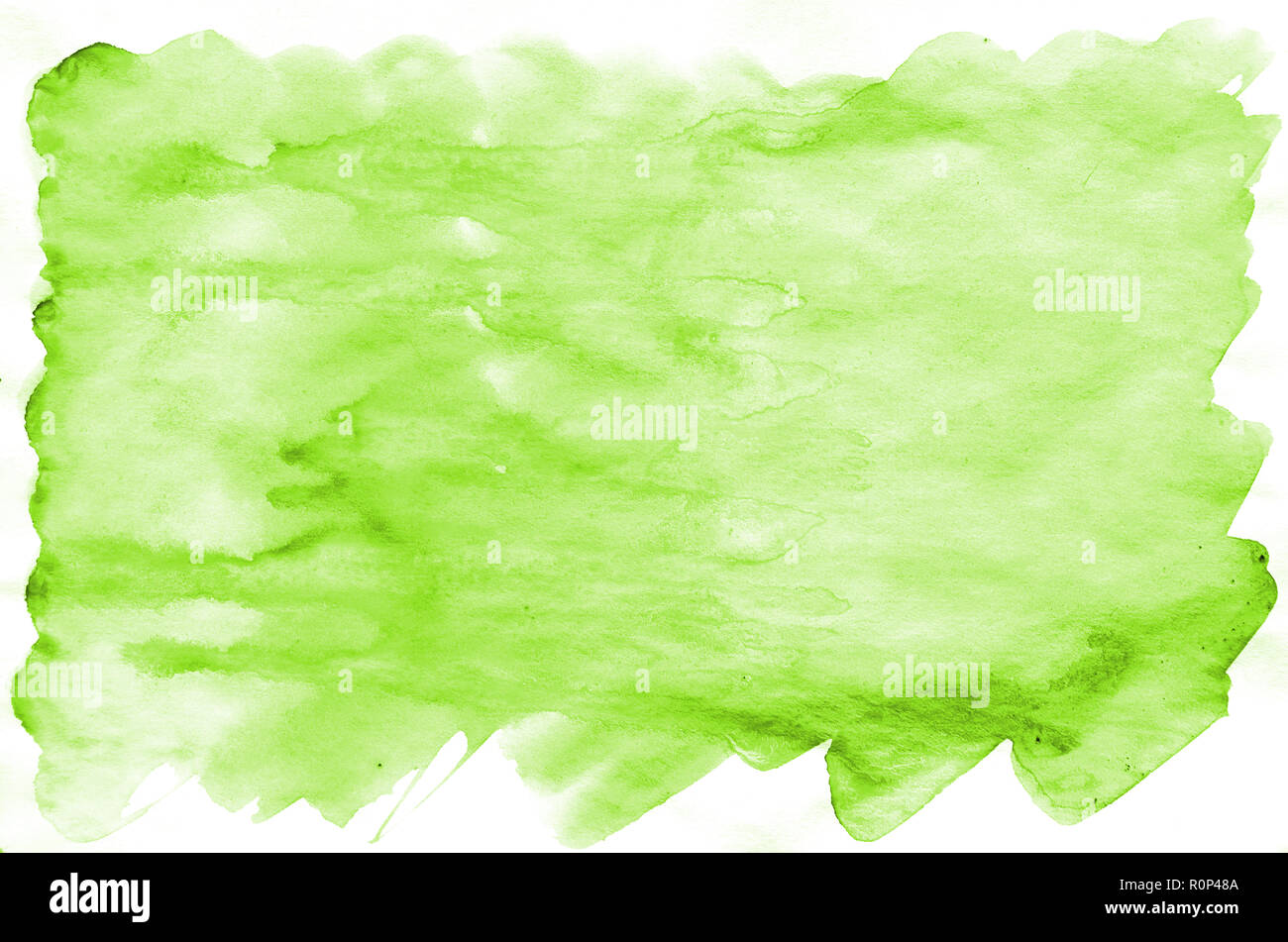 Light green watercolor background on white paper. For the text ...