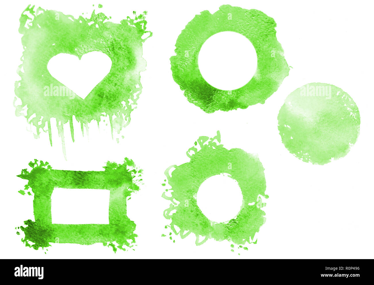 Background image of abstract watercolor stains that form random shapes ...