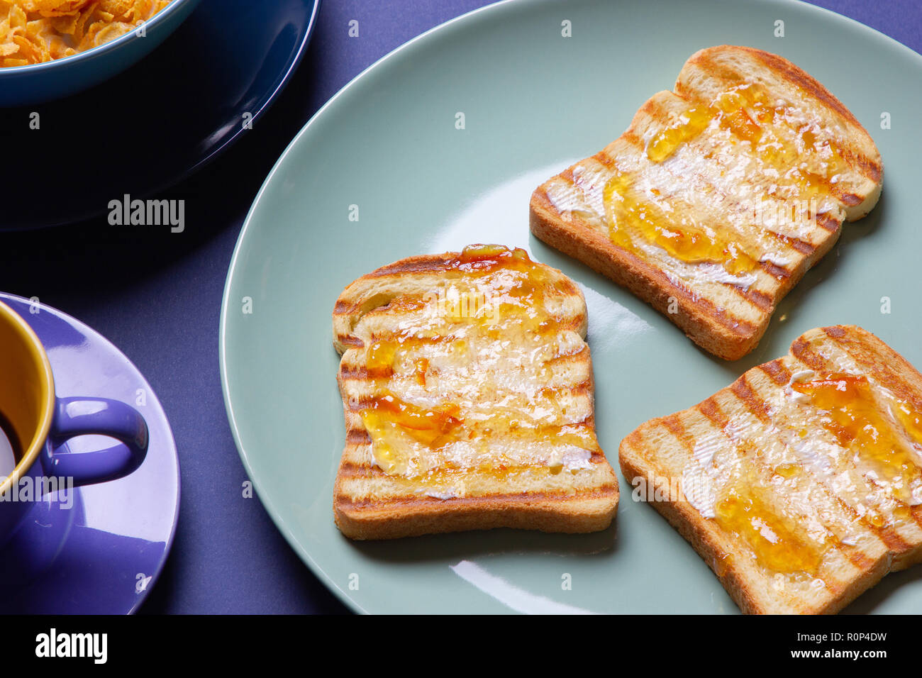 Morning breakfast colourful cornflakes hi-res stock photography and ...