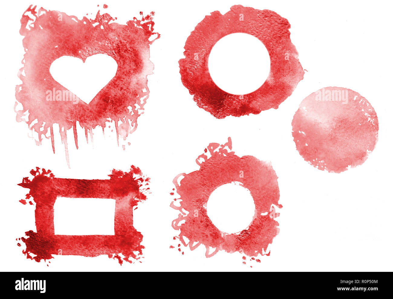 Background image of abstract watercolor stains that form random shapes ...