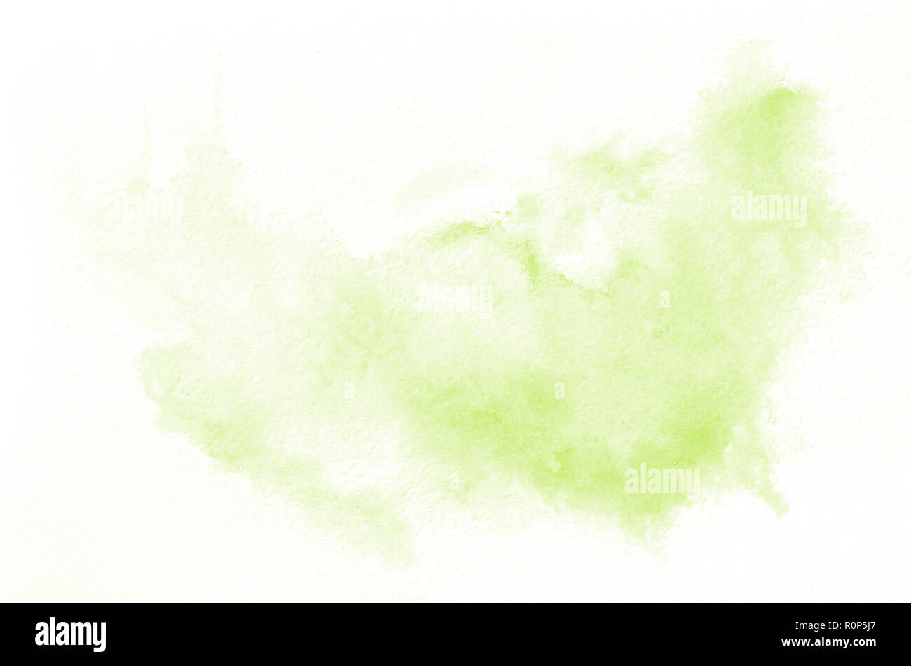Hand drawn light green watercolor shape for your design. Creative ...