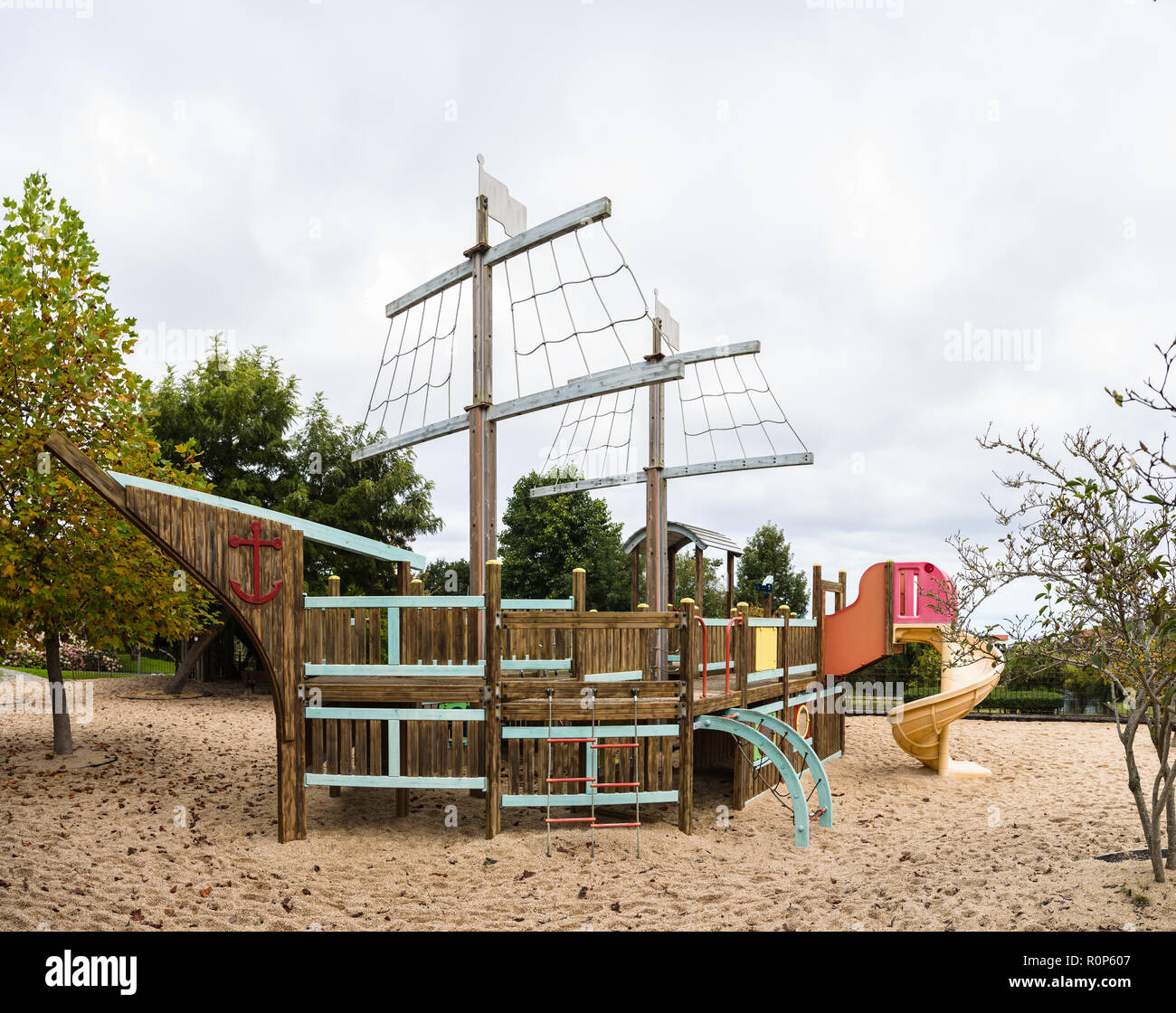 Kids play area wooden hi-res stock photography and images - Alamy