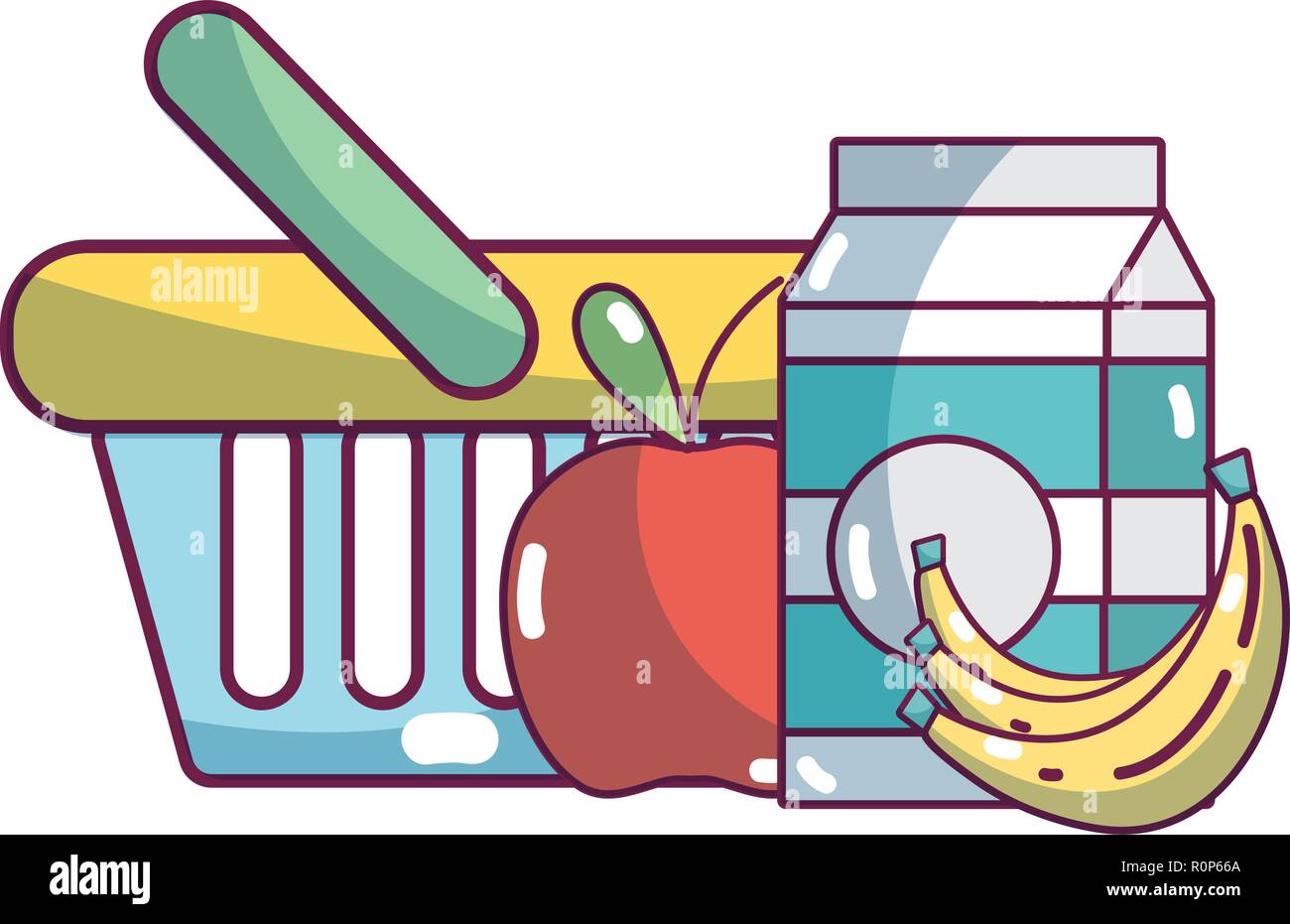 supermarket products cartoon Stock Vector Image & Art - Alamy