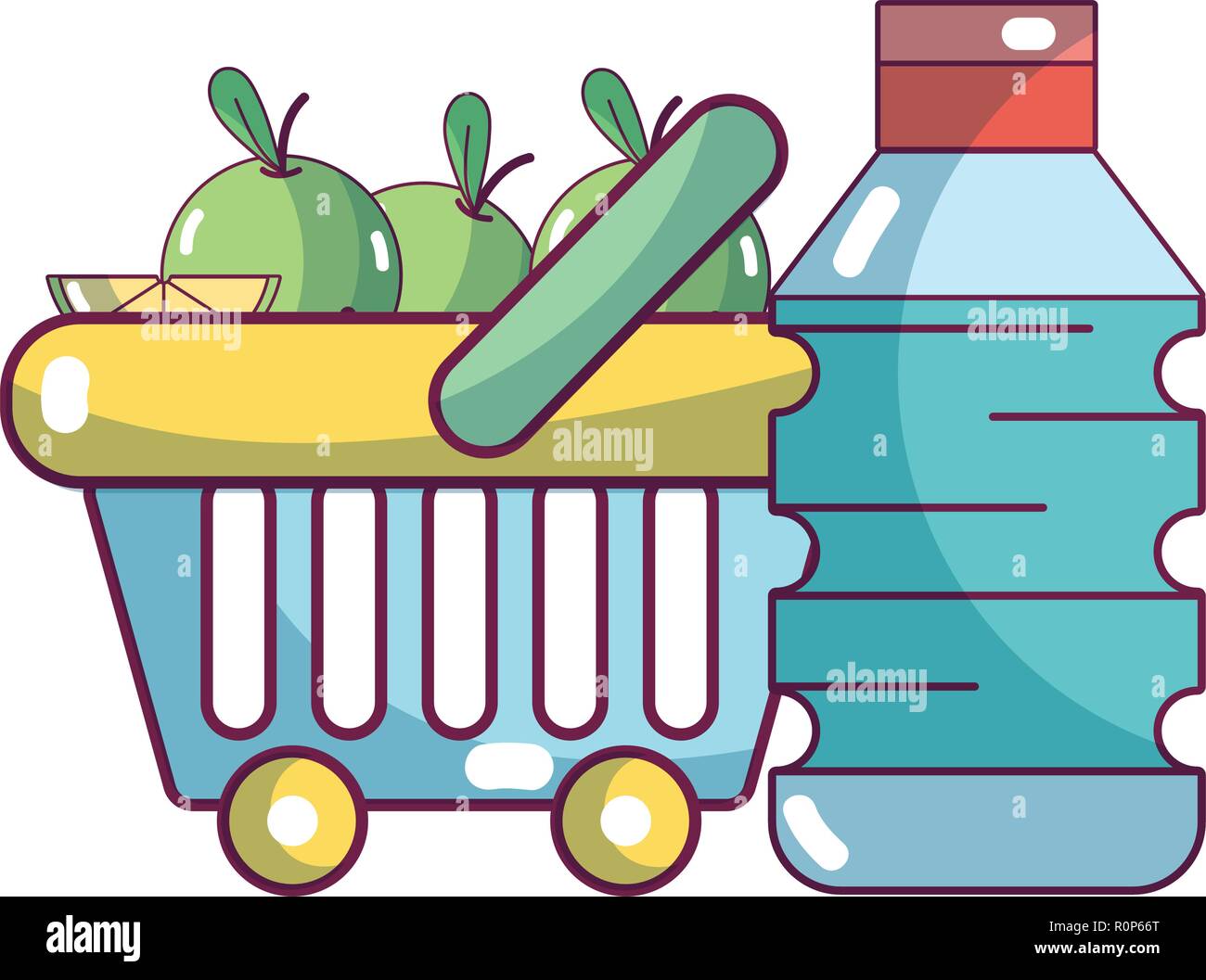 supermarket products cartoon Stock Vector Image & Art - Alamy