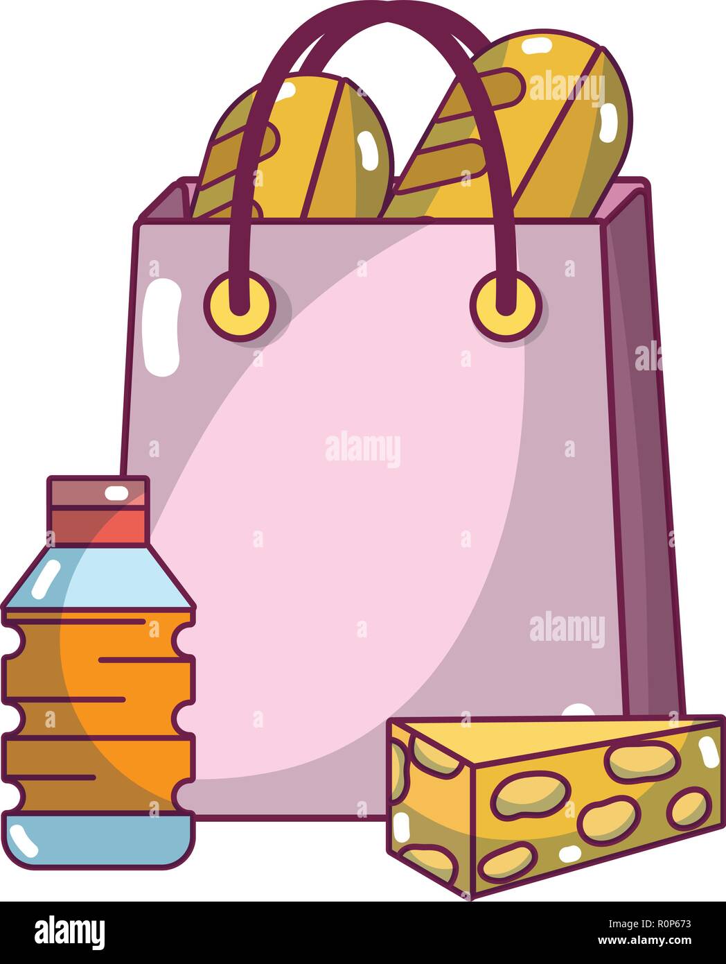 supermarket products cartoon Stock Vector Image & Art - Alamy