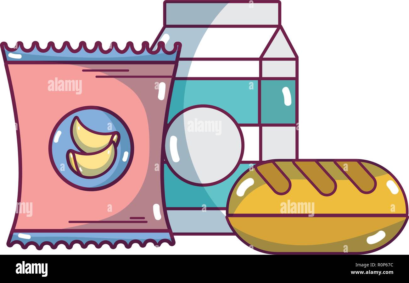 supermarket products cartoon Stock Vector Image & Art - Alamy