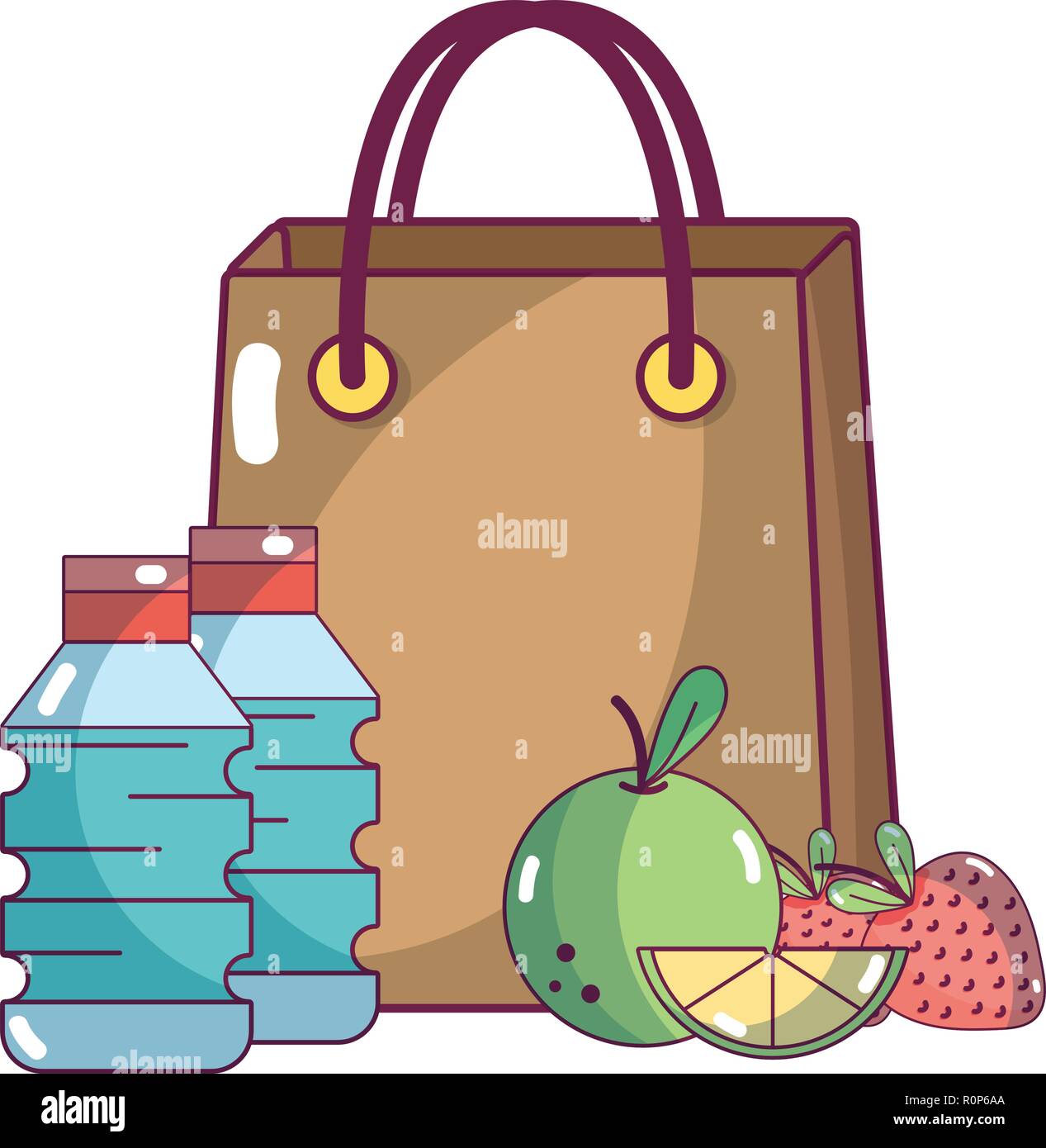 supermarket products cartoon Stock Vector Image & Art - Alamy