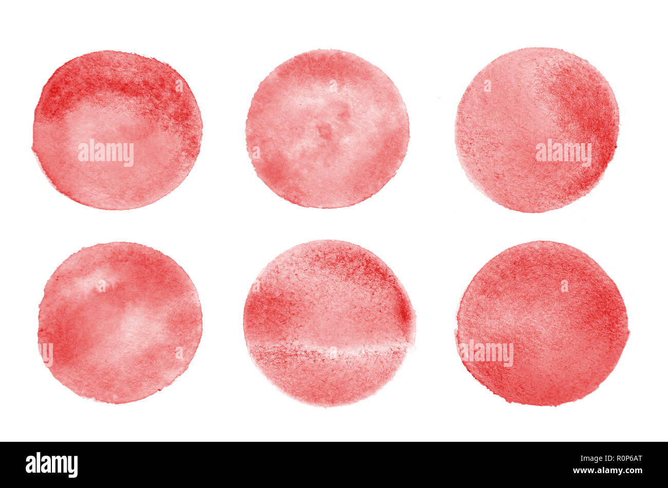 Background image of abstract watercolor spots forming a round shape of ...