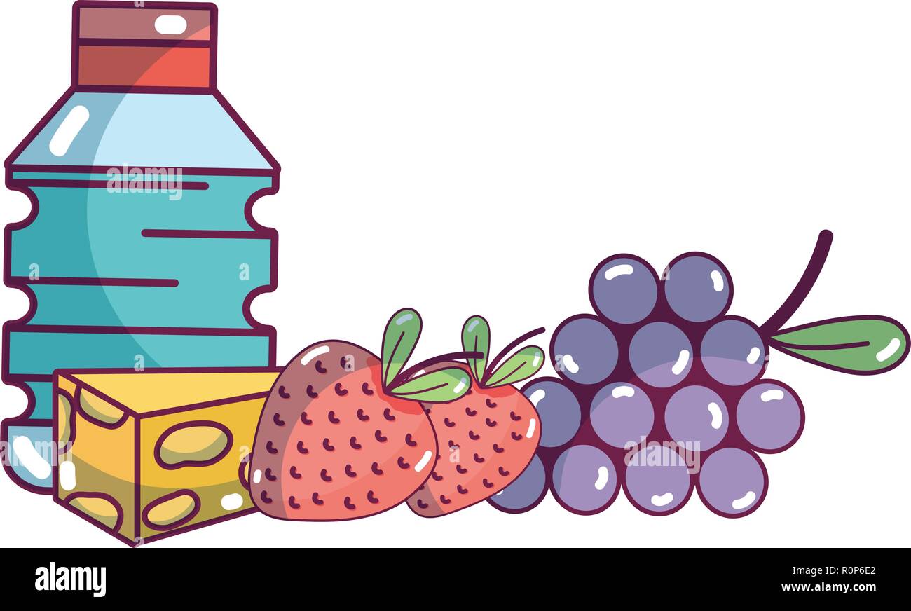 supermarket products cartoon Stock Vector Image & Art - Alamy