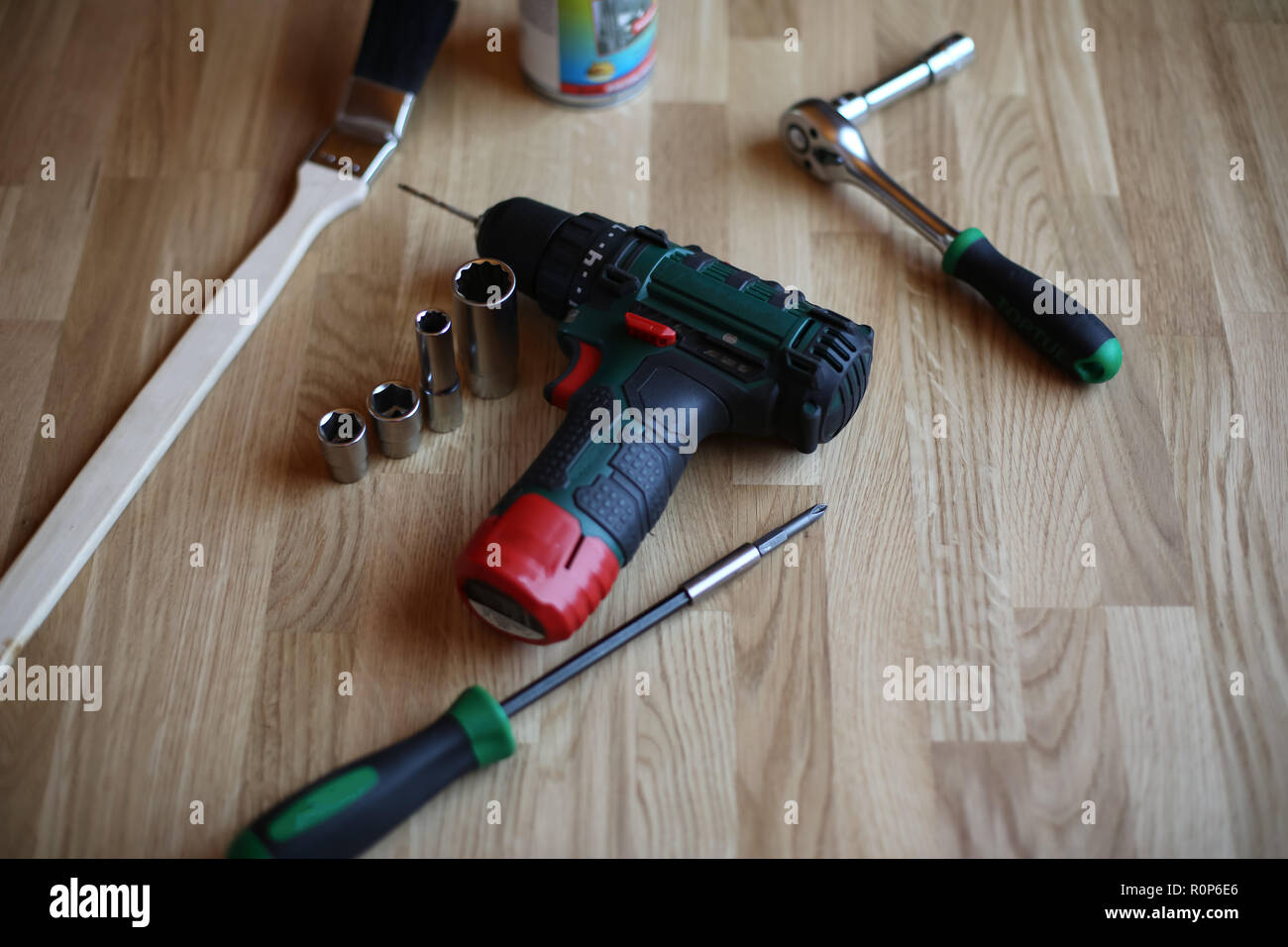 Construction Tools for creaive projecr Stock Photo - Alamy