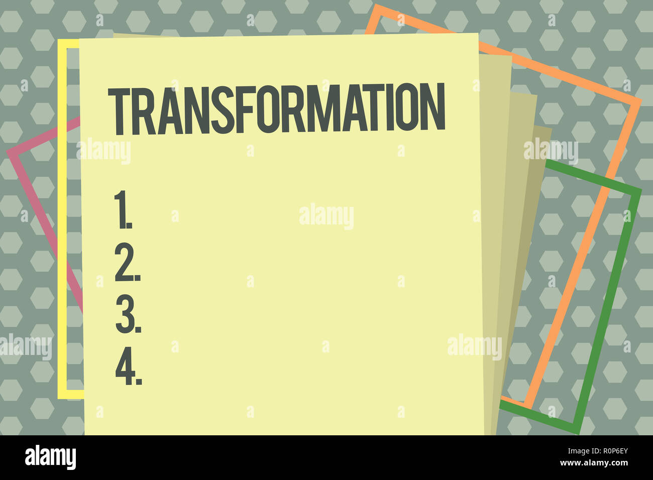 Word writing text Transformation. Business concept for A marked change ...