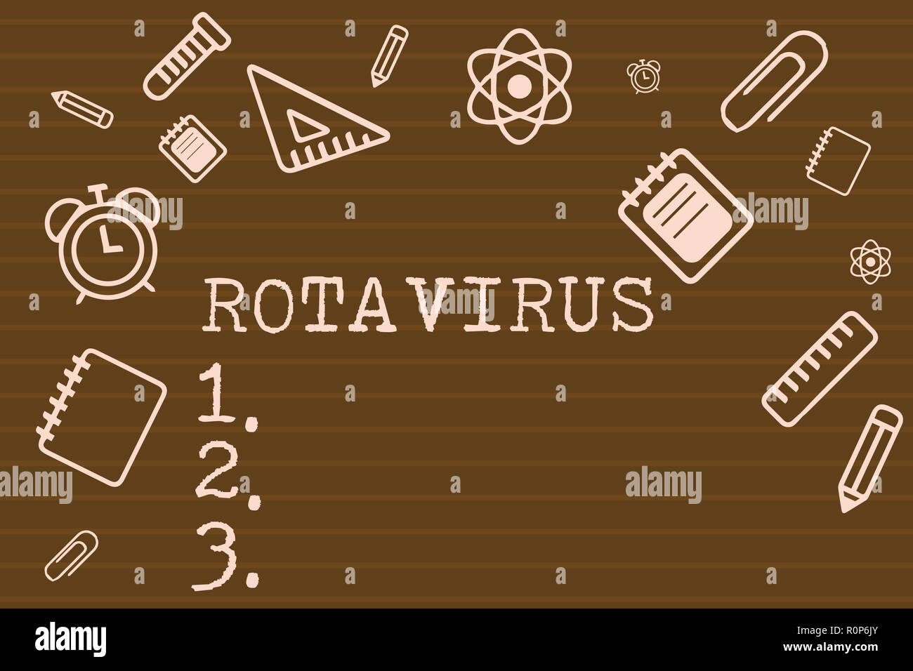 Writing note showing Rotavirus. Business photo showcasing Leading cause ...
