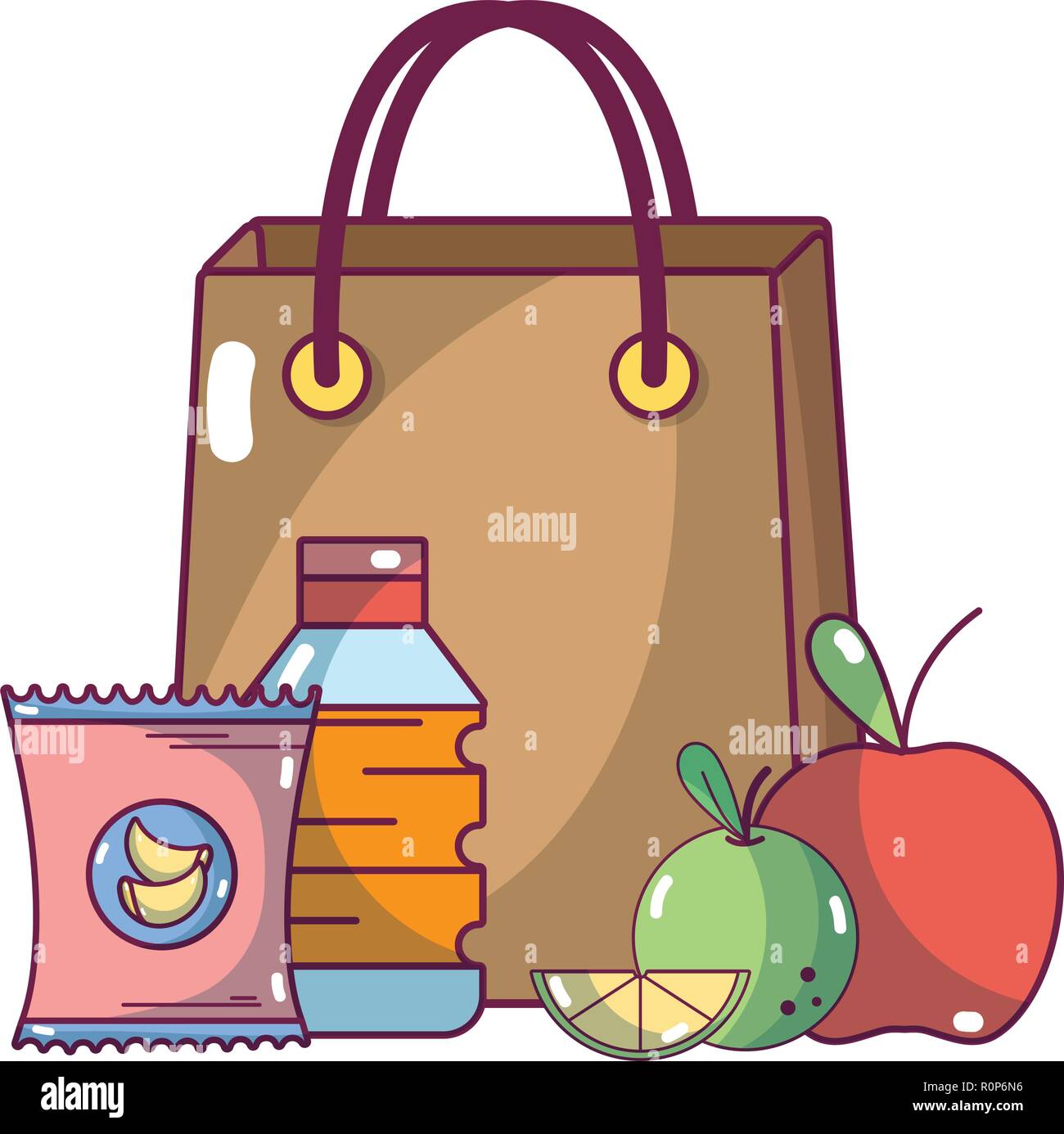 supermarket products cartoon Stock Vector Image & Art - Alamy