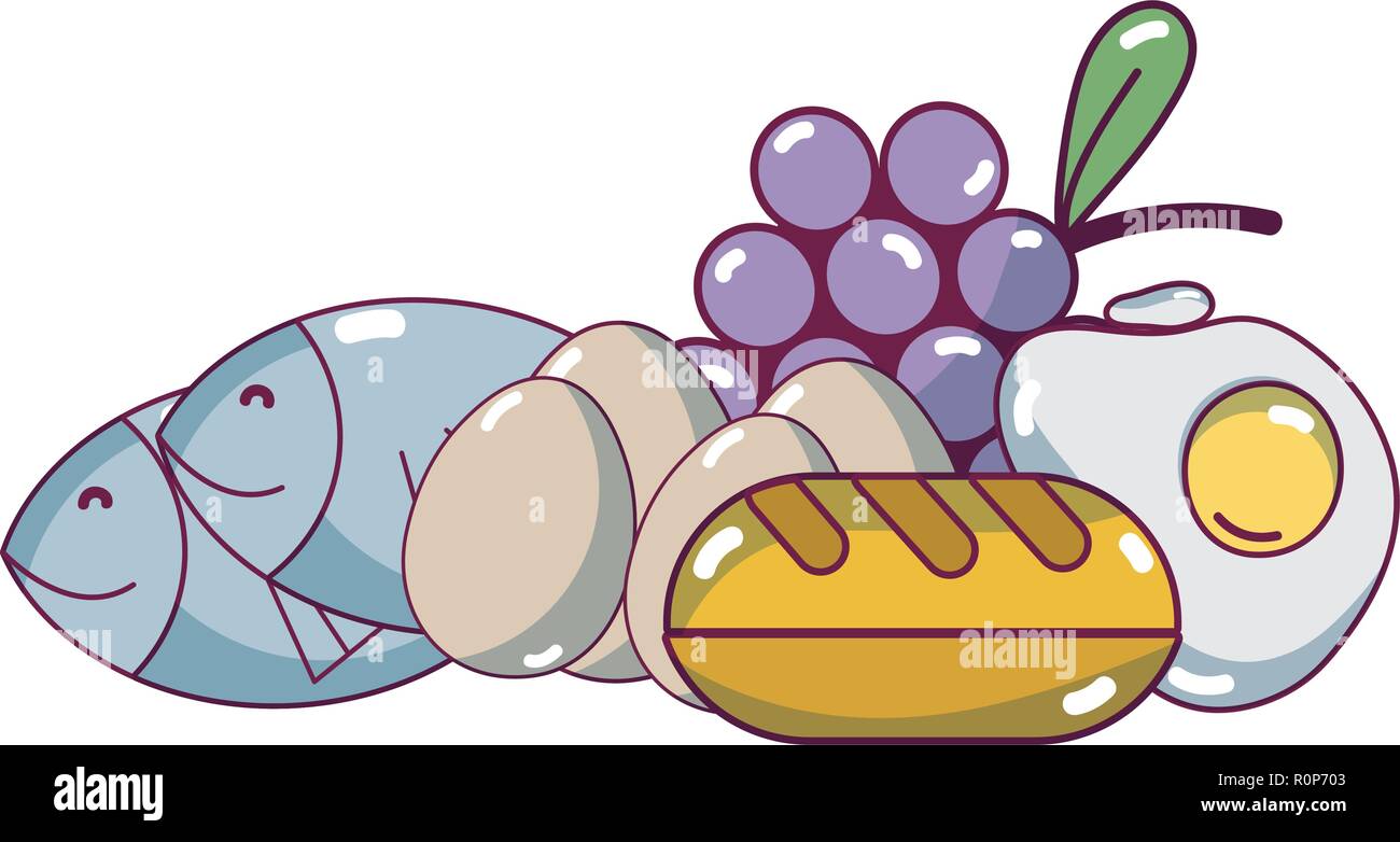 supermarket grocery products cartoon Stock Vector Image & Art - Alamy