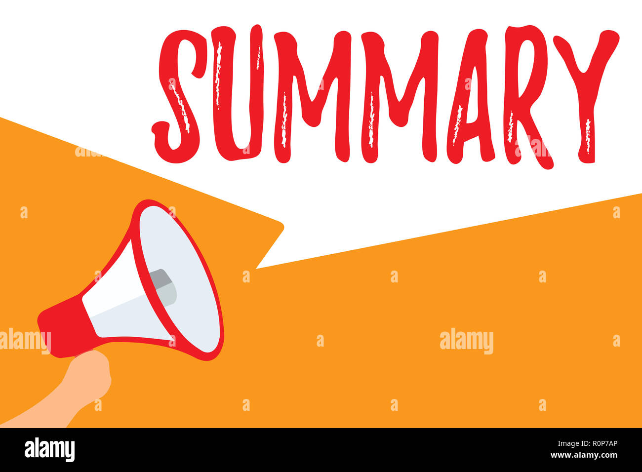 Text sign showing Summary. Conceptual photo Brief Statement Abstract ...