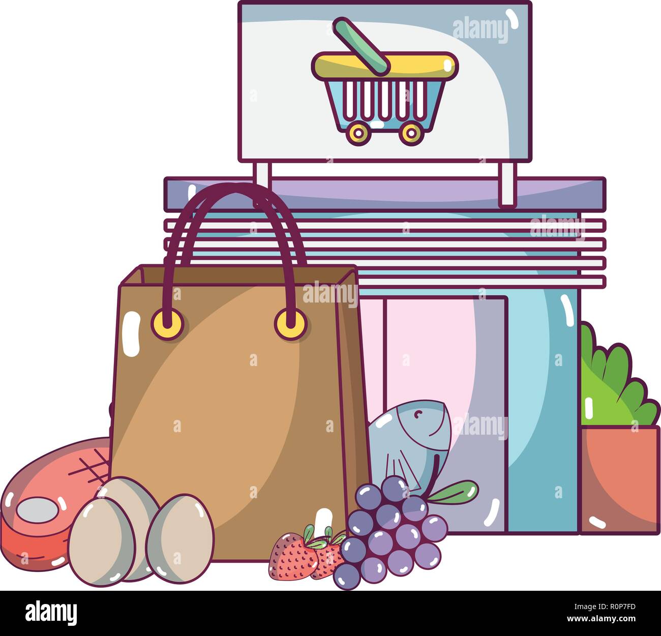 Choosing products Stock Vector Images - Alamy