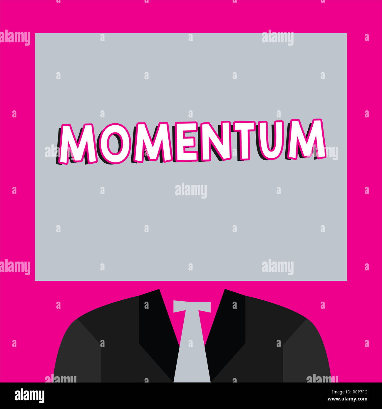 Word writing text Momentum. Business concept for quantity of motion of ...