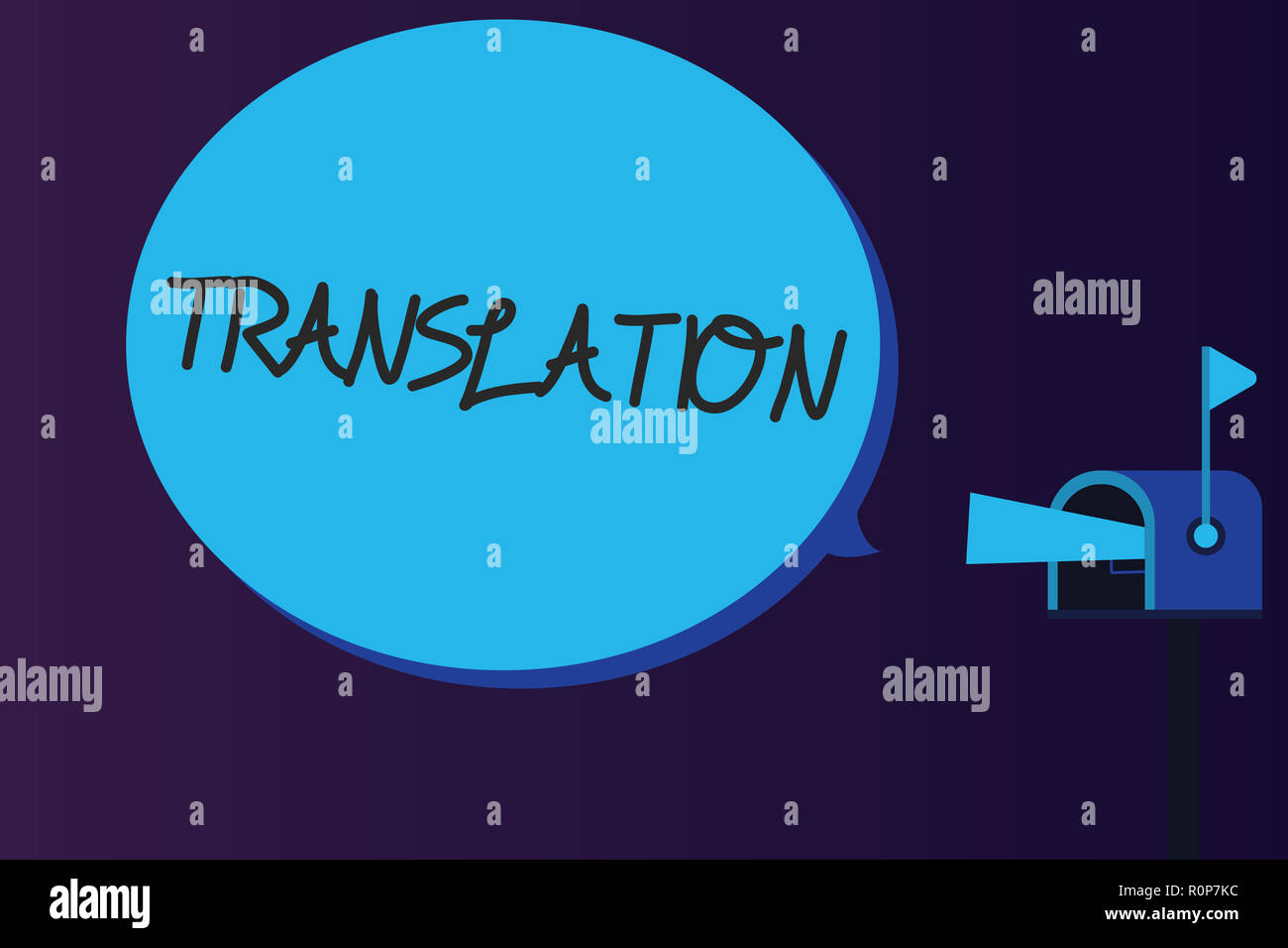 Word writing text Translation. Business concept for Process of ...