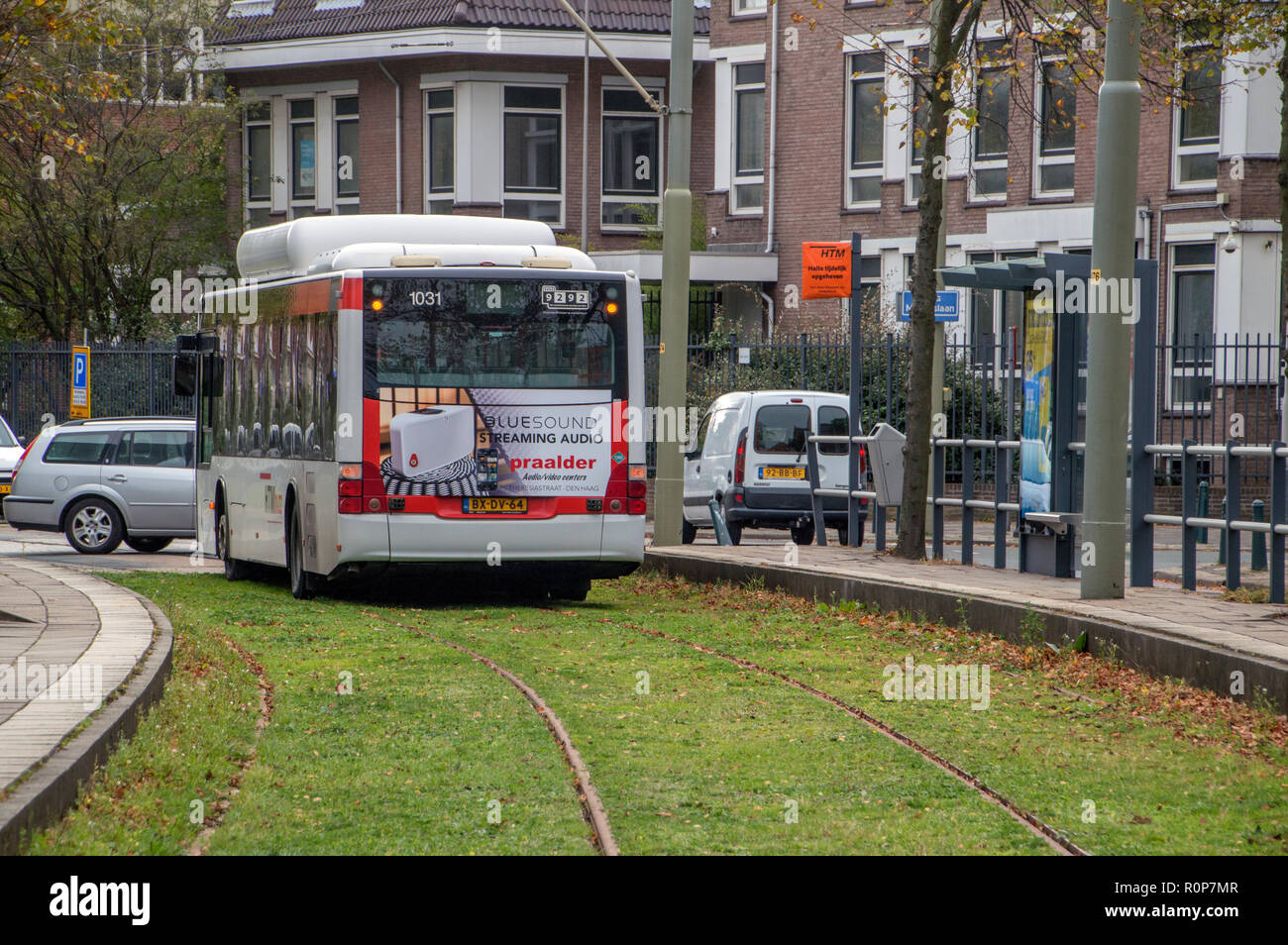 Backside Of A Bus At Den Haag The Netherlands 2018 Stock Photo - Alamy
