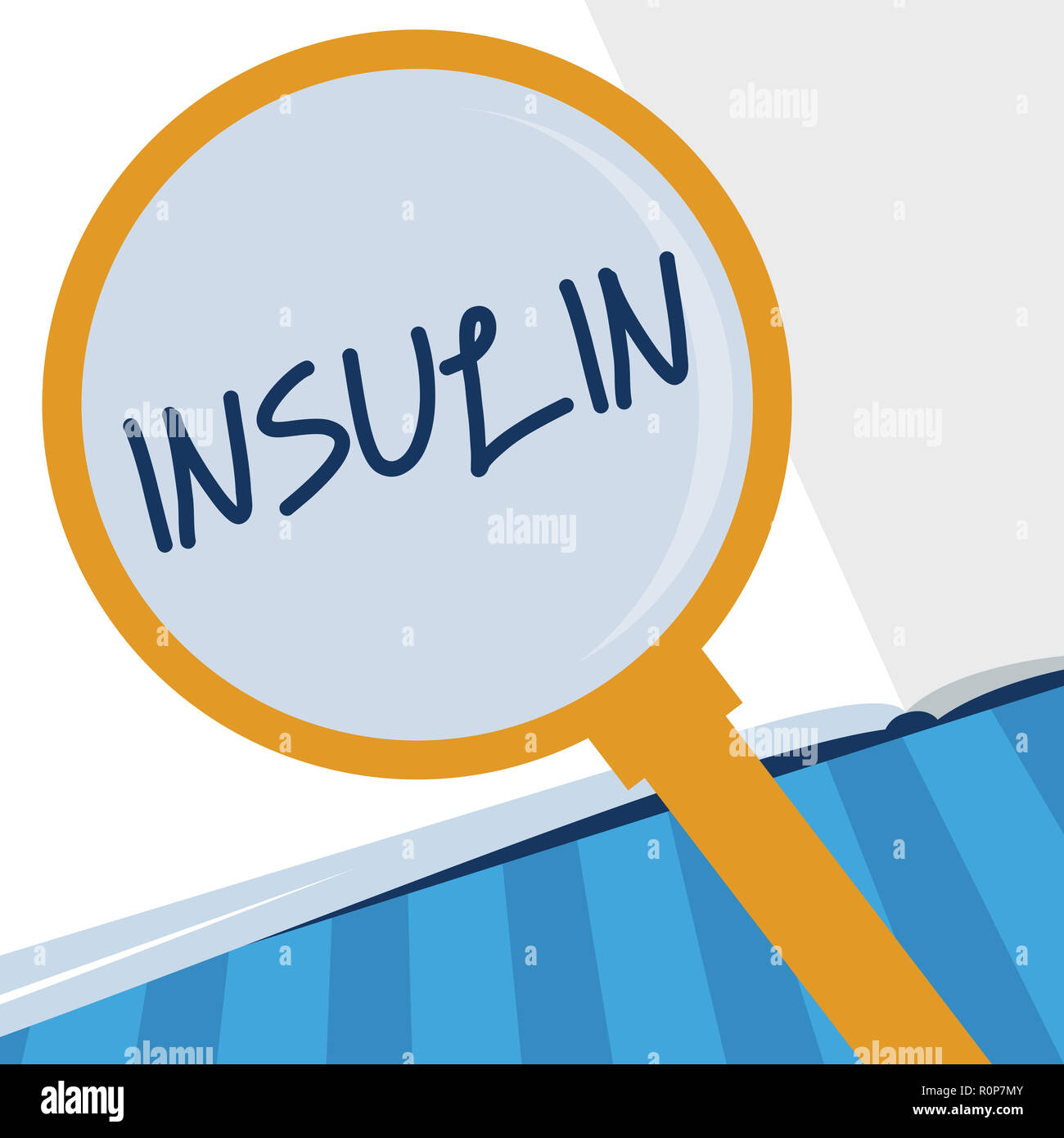 Writing note showing Insulin. Business photo showcasing Protein ...