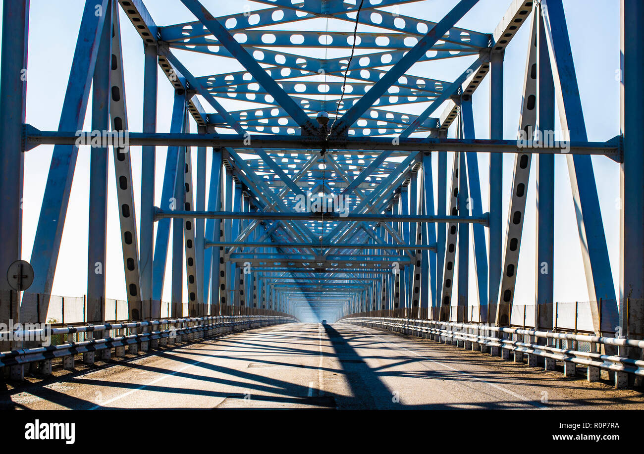 Tall Metal Bridge Stock Photo - Alamy