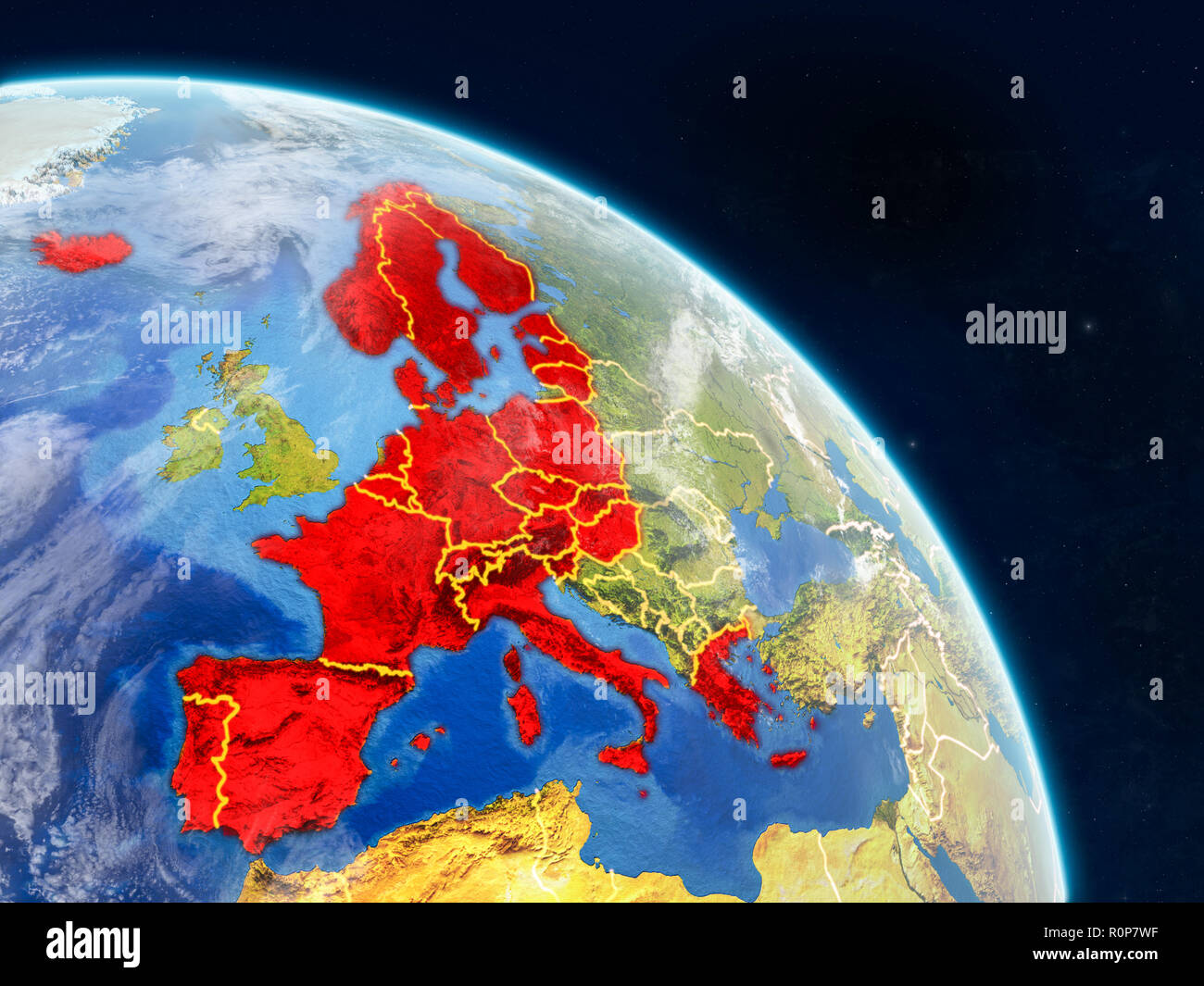 Schengen countries map hi-res stock photography and images - Alamy