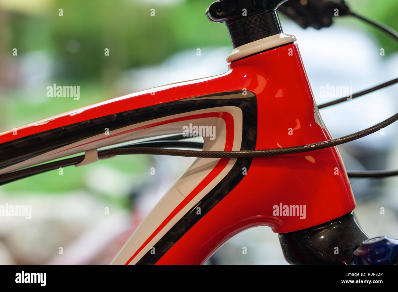 Detailed view of mountain bike Stock Photo - Alamy