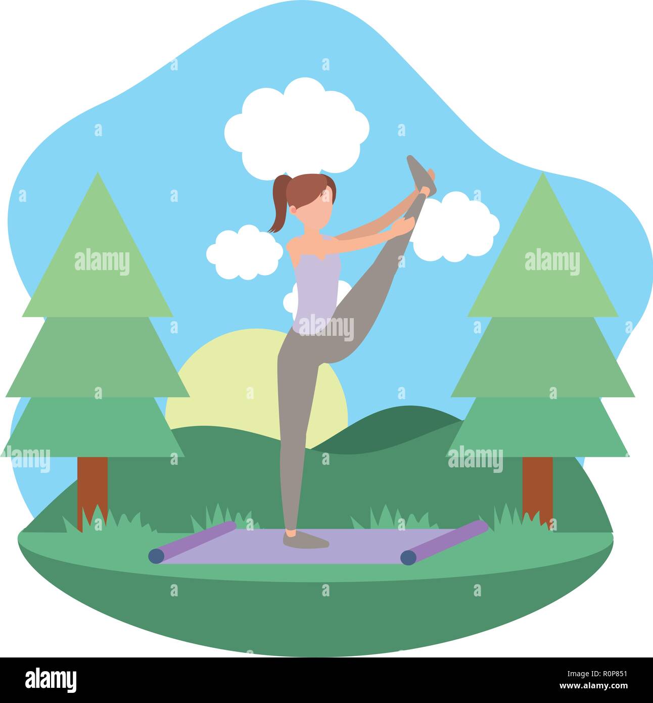 Warmup exercise Stock Vector Images - Alamy