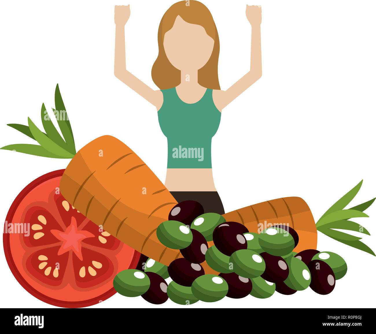 vegetable healthy diet Stock Vector Image & Art - Alamy