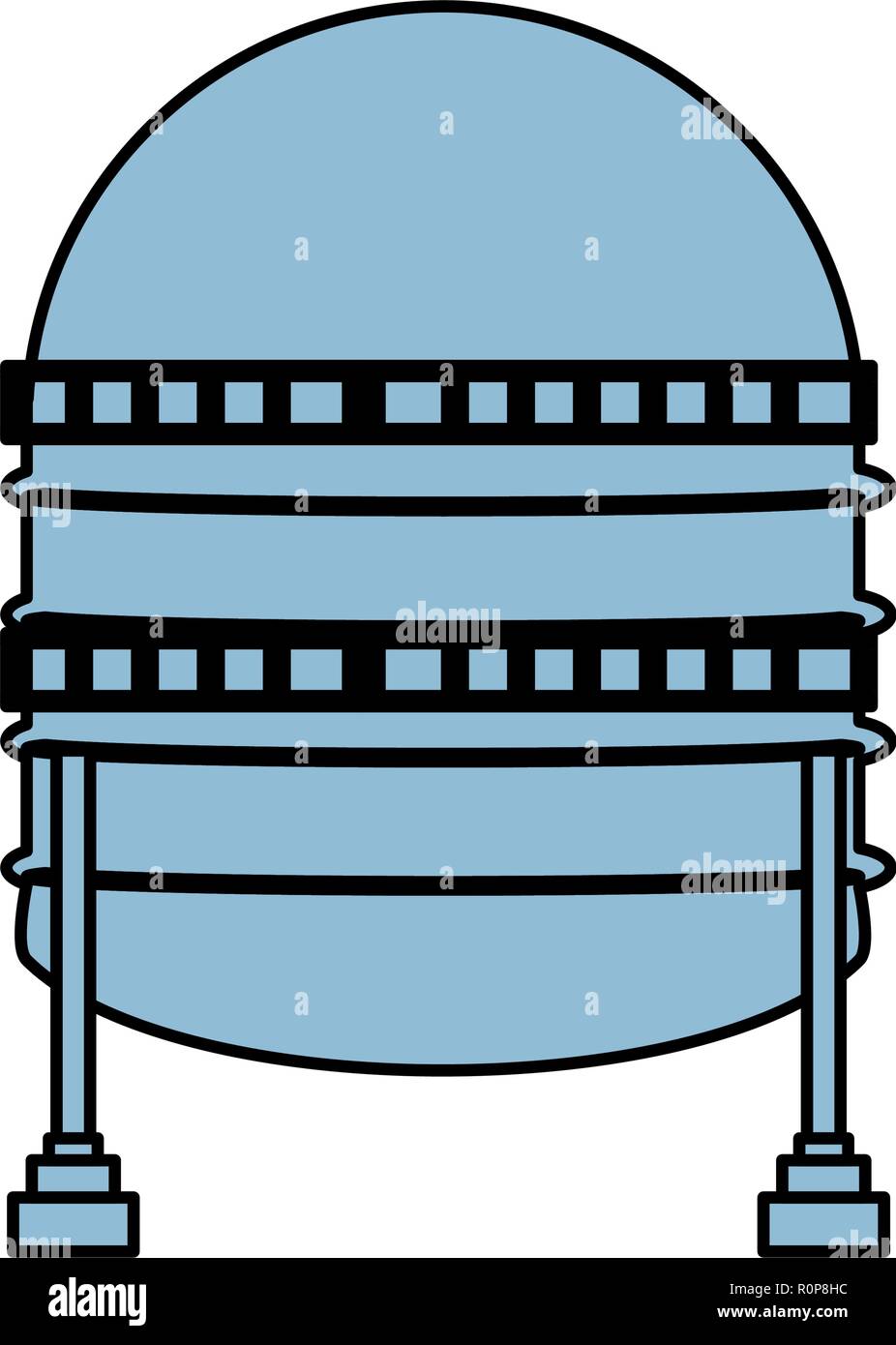 reserve tank in industry oil vector illustration design Stock Vector ...