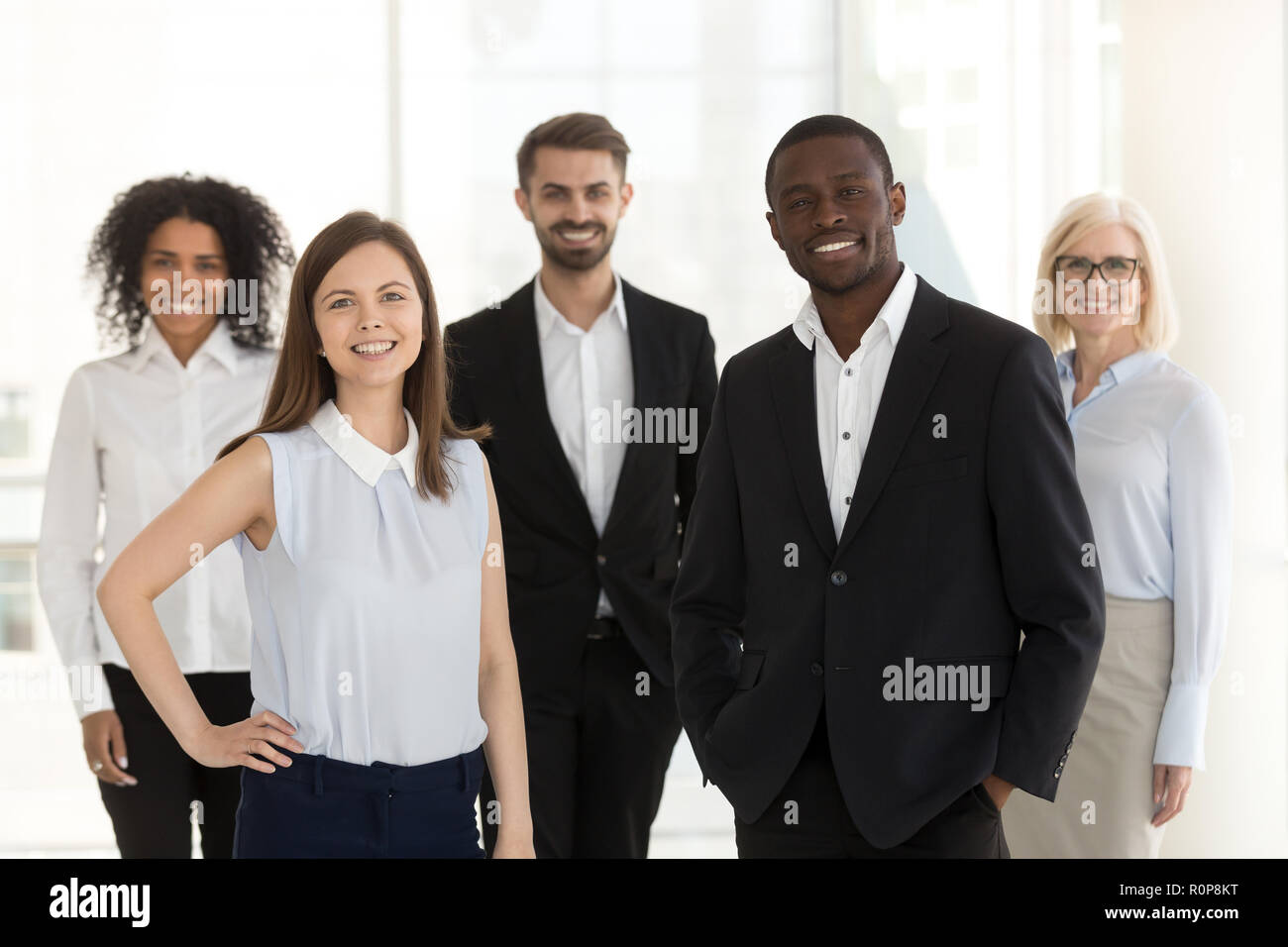 Portrait ambitious business team hi-res stock photography and images ...