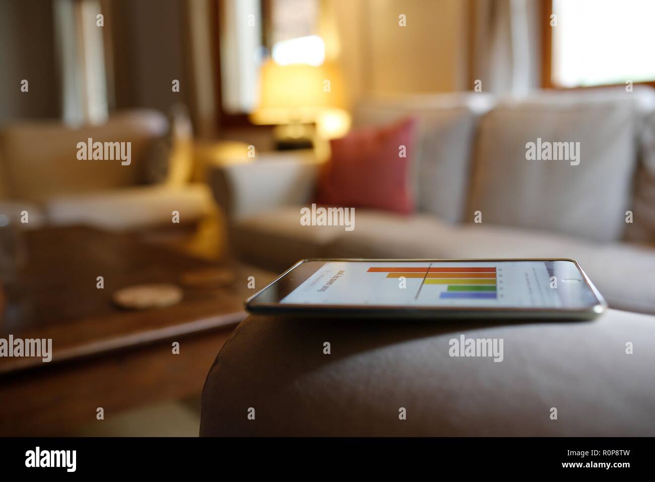Cosy living room with ipad hi-res stock photography and images - Alamy