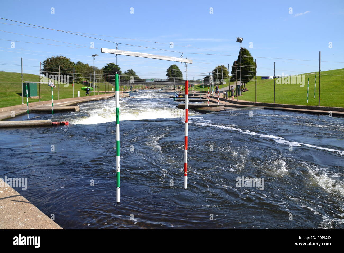Canoeist at Holme Pierrepont Country Park Stock Photo - Alamy