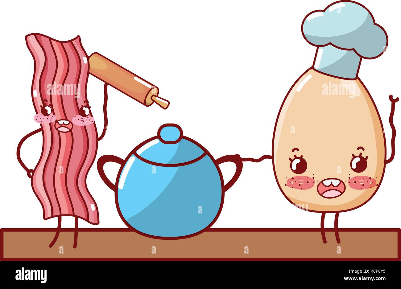 kitchenware and ingredients cartoon Stock Vector Image & Art - Alamy