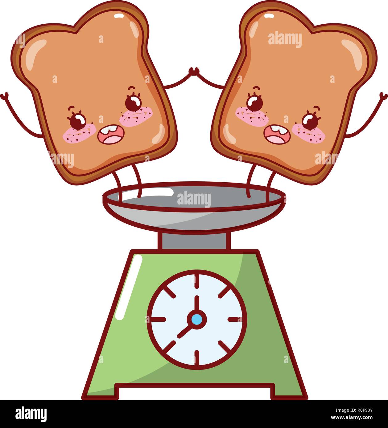 Cooking ingredients scale Stock Vector Images - Alamy