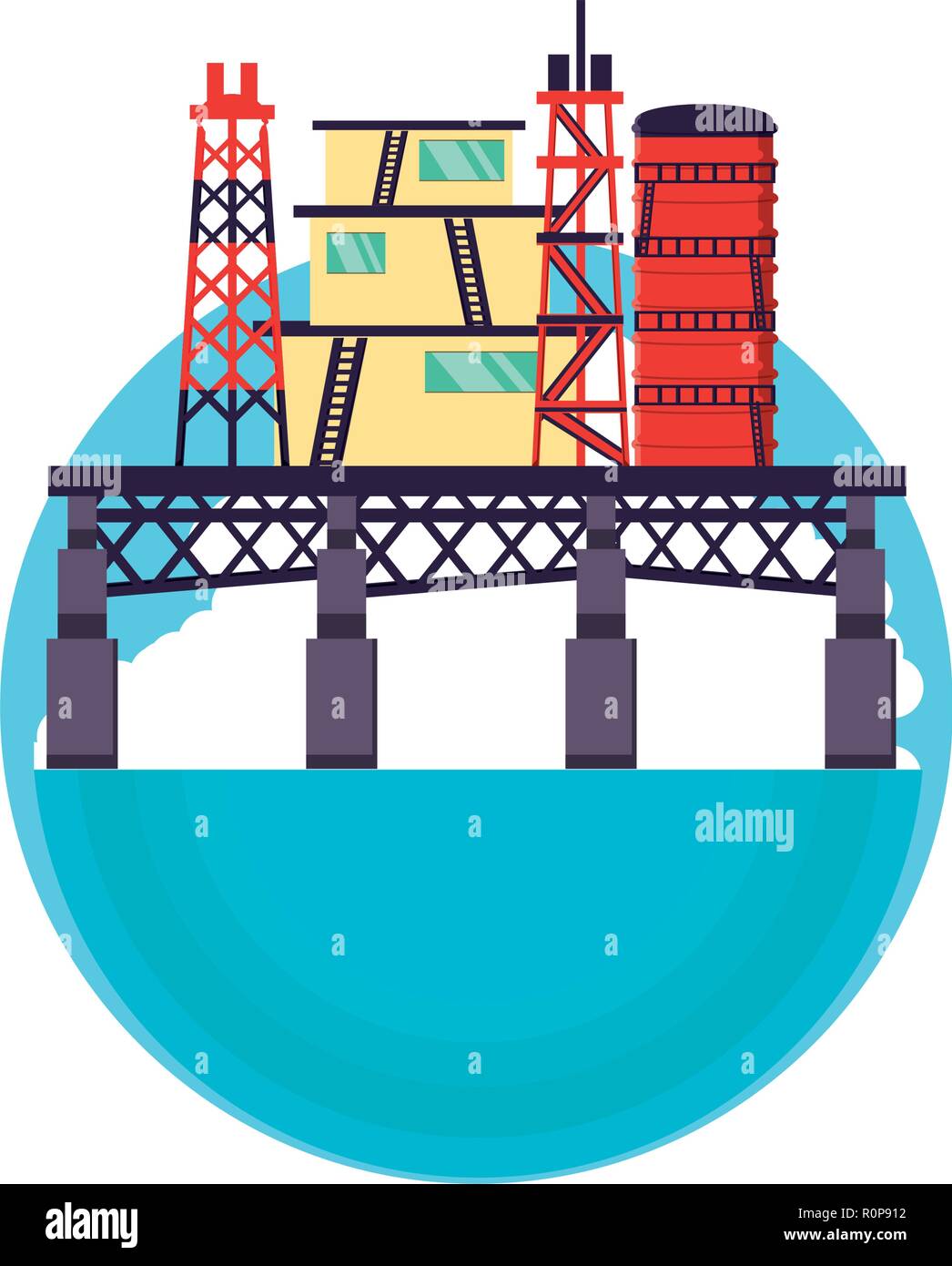 Subsea structure Stock Vector Images - Alamy