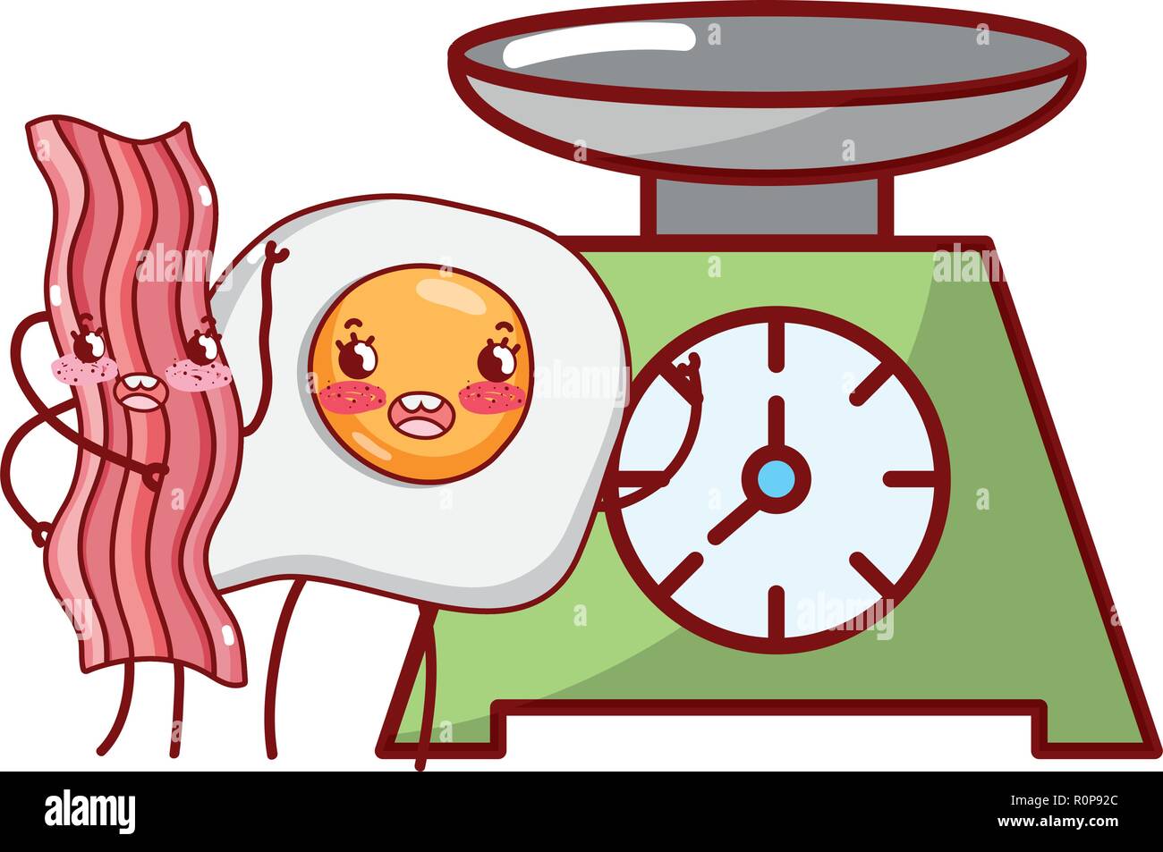 Cooking ingredients scale Stock Vector Images - Alamy