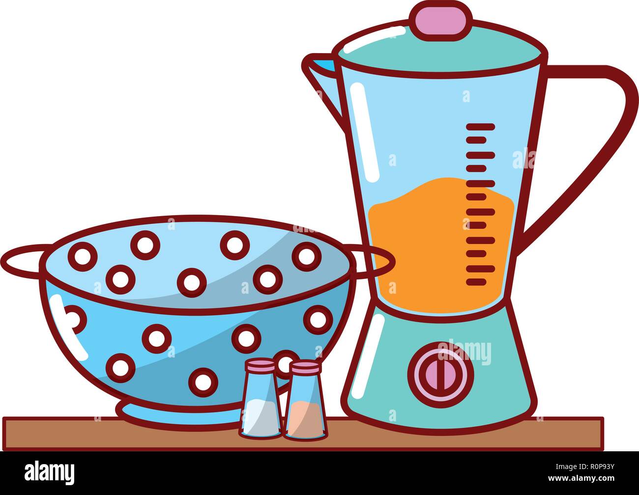 kitchenware and ingredients cartoon Stock Vector Image & Art - Alamy