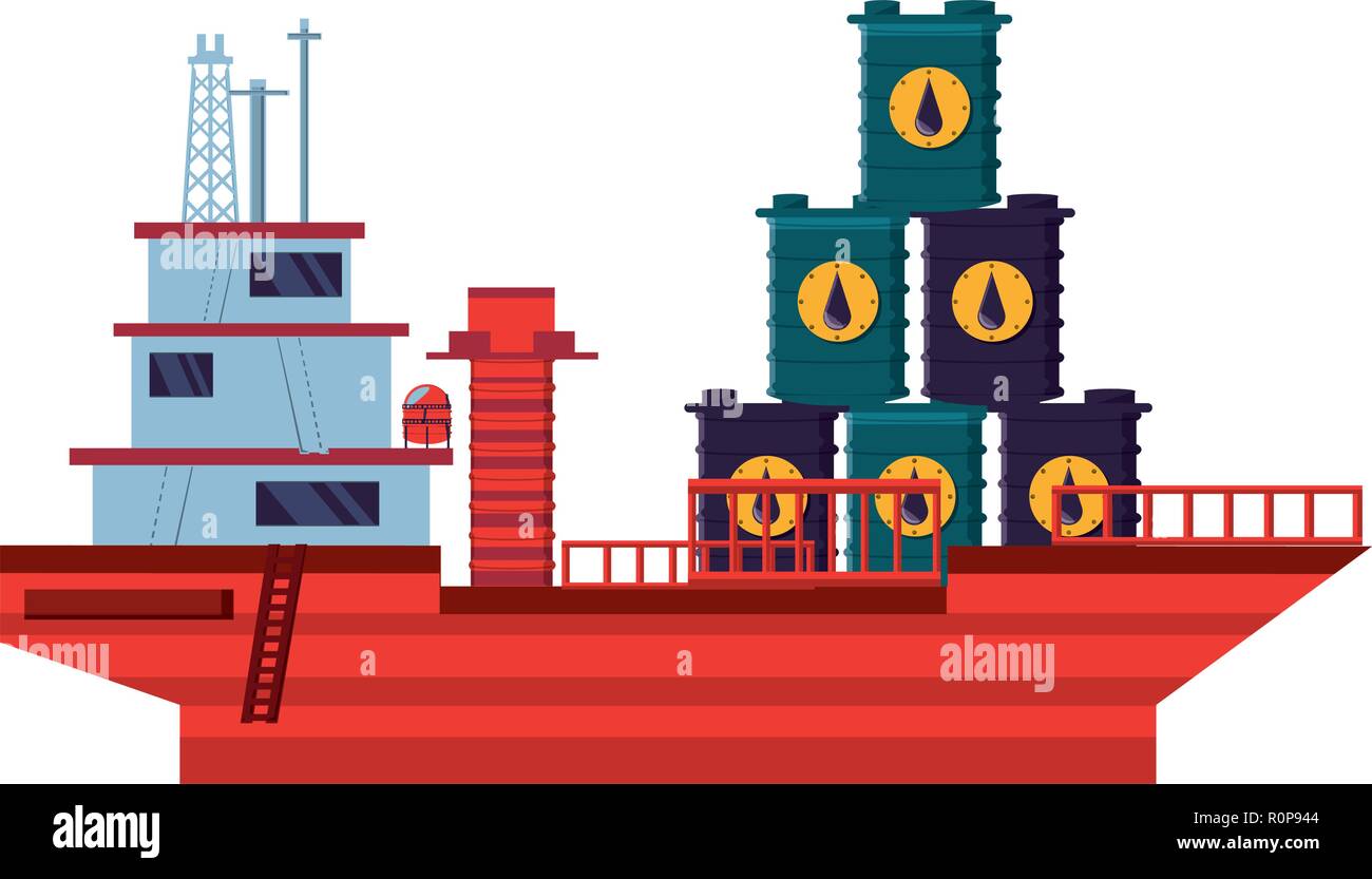 Tanker Ship Illustration High Resolution Stock Photography and Images ...